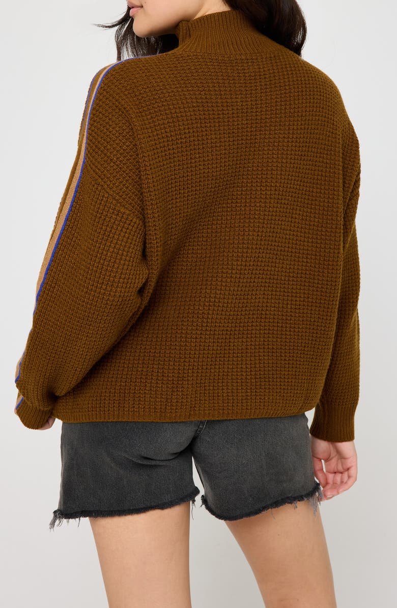 Spiritual Gangster Cressida Stripe Mock Neck Sweater | Nordstromrack