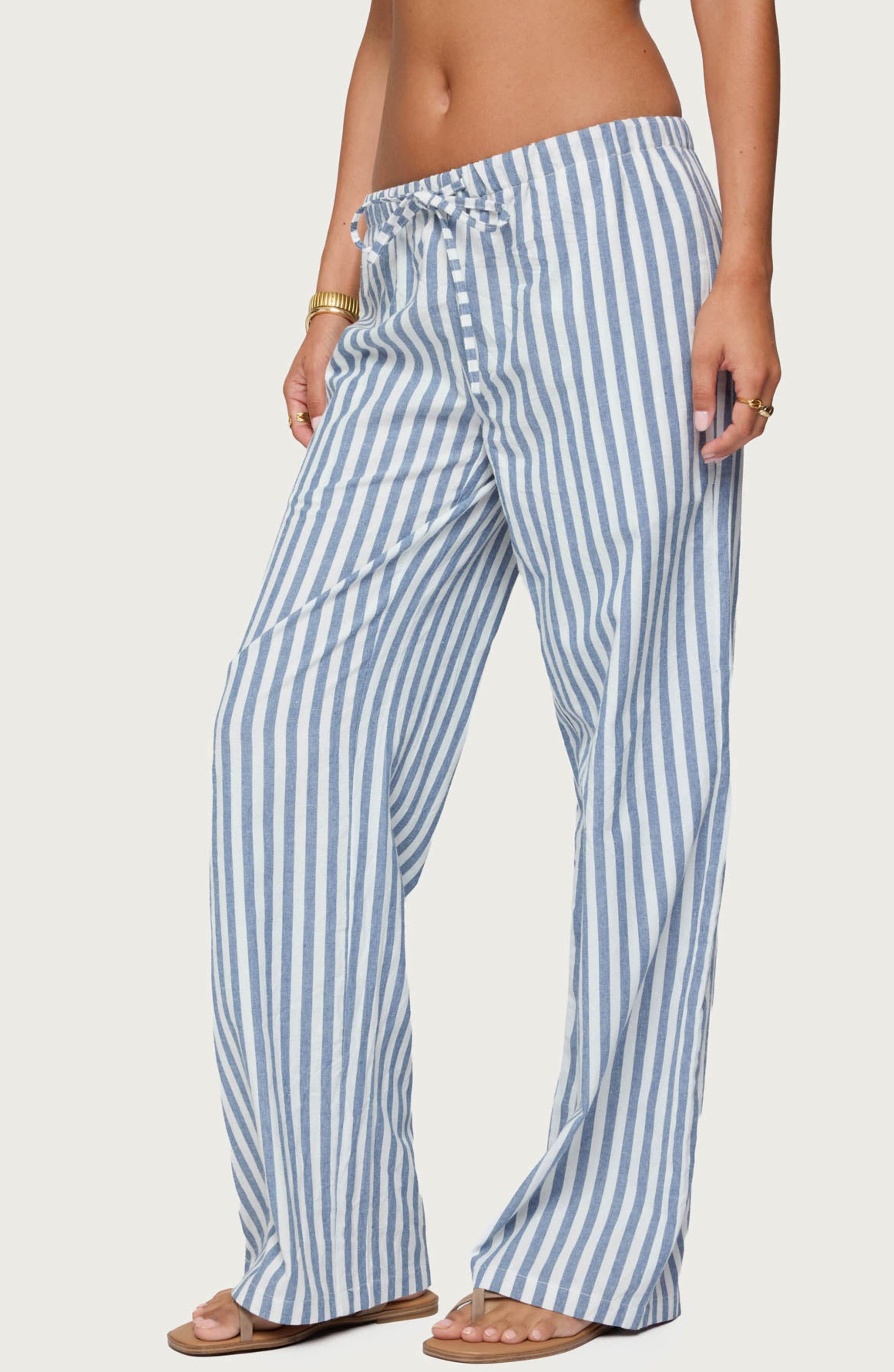 EDIKTED Macey Striped Pants | Nordstrom