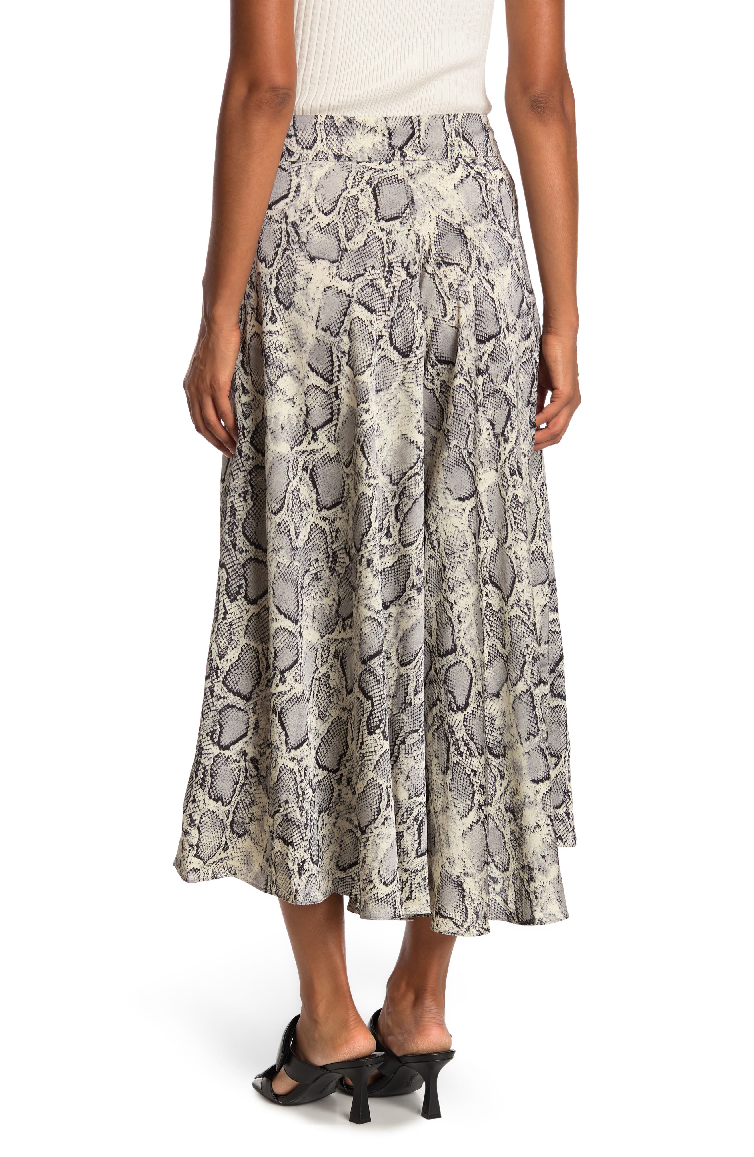 PATRIZIA LUCA Snake Skin Print Wide Leg Pants | Nordstromrack