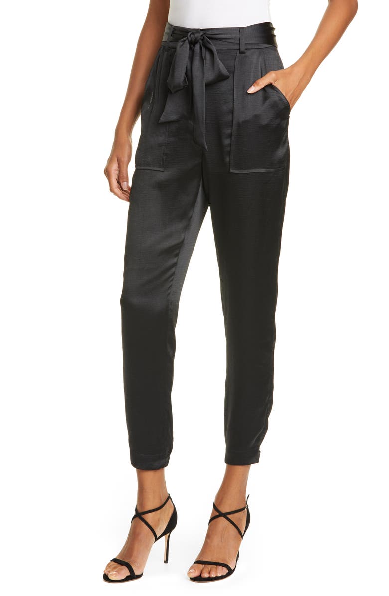 Brochu Walker Tide Hammered Satin Ankle Pants | Nordstrom