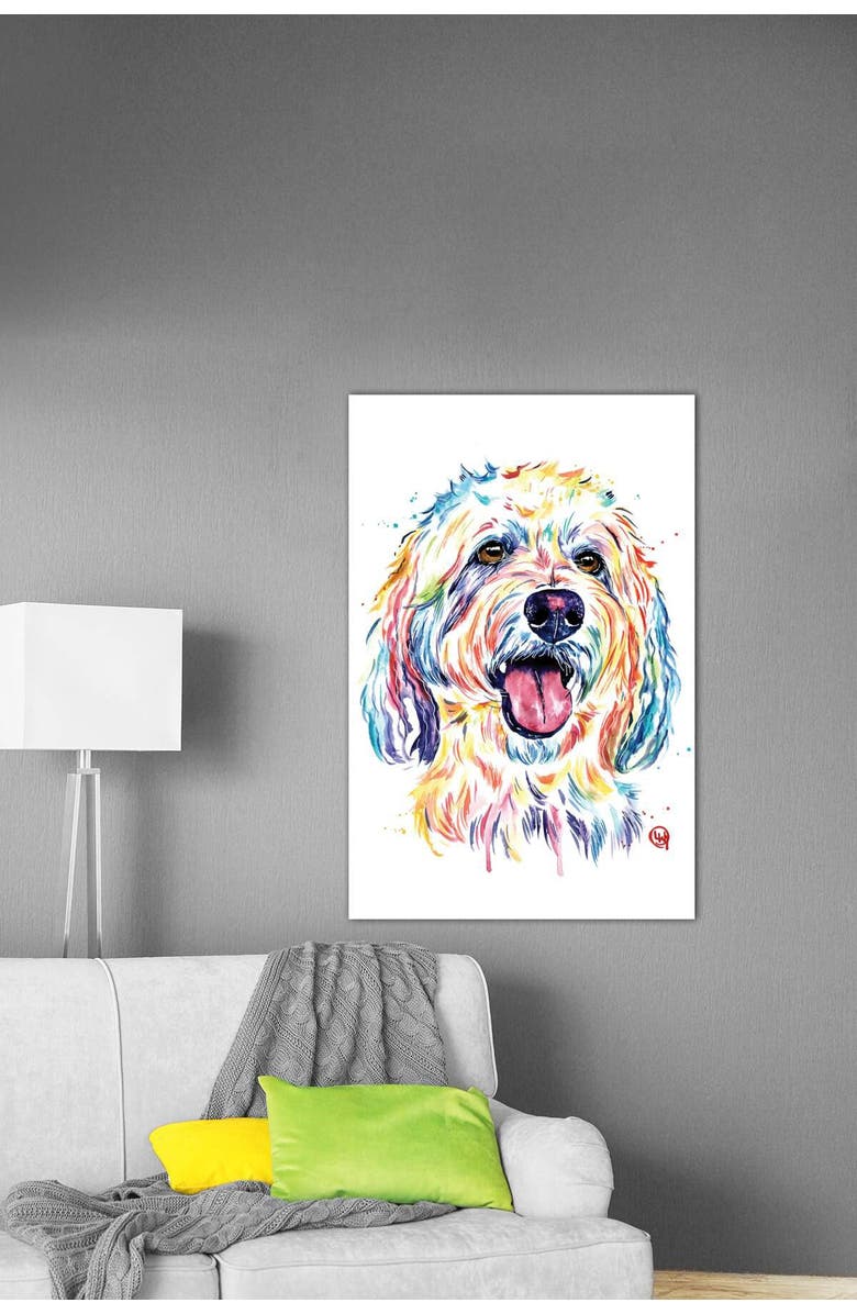 iCanvas Goldendoodle - Charlie by Lisa Whitehouse Canvas Wall Art 18" x ...