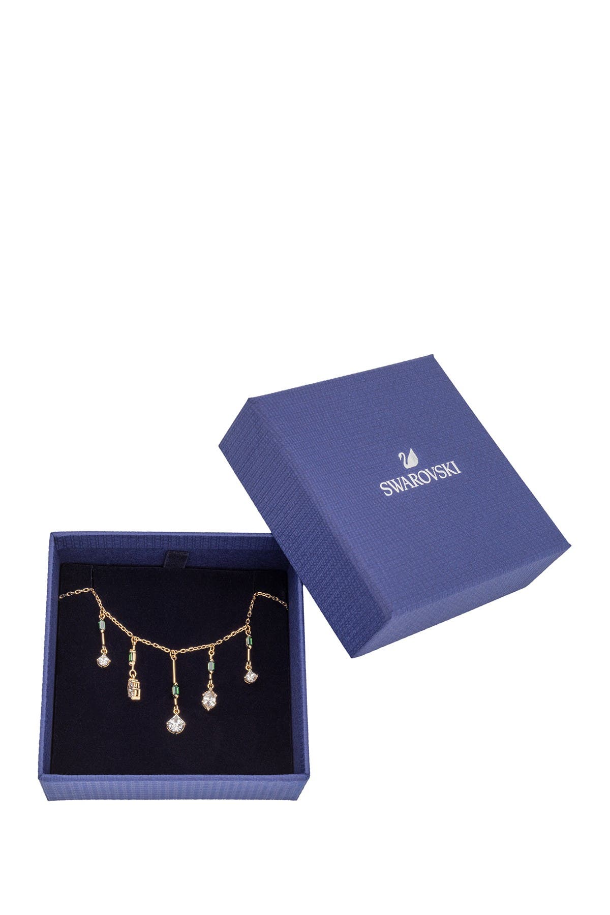 Swarovski Oz 23K Yellow Gold Plated Green Swarovski Crystal & CZ ...