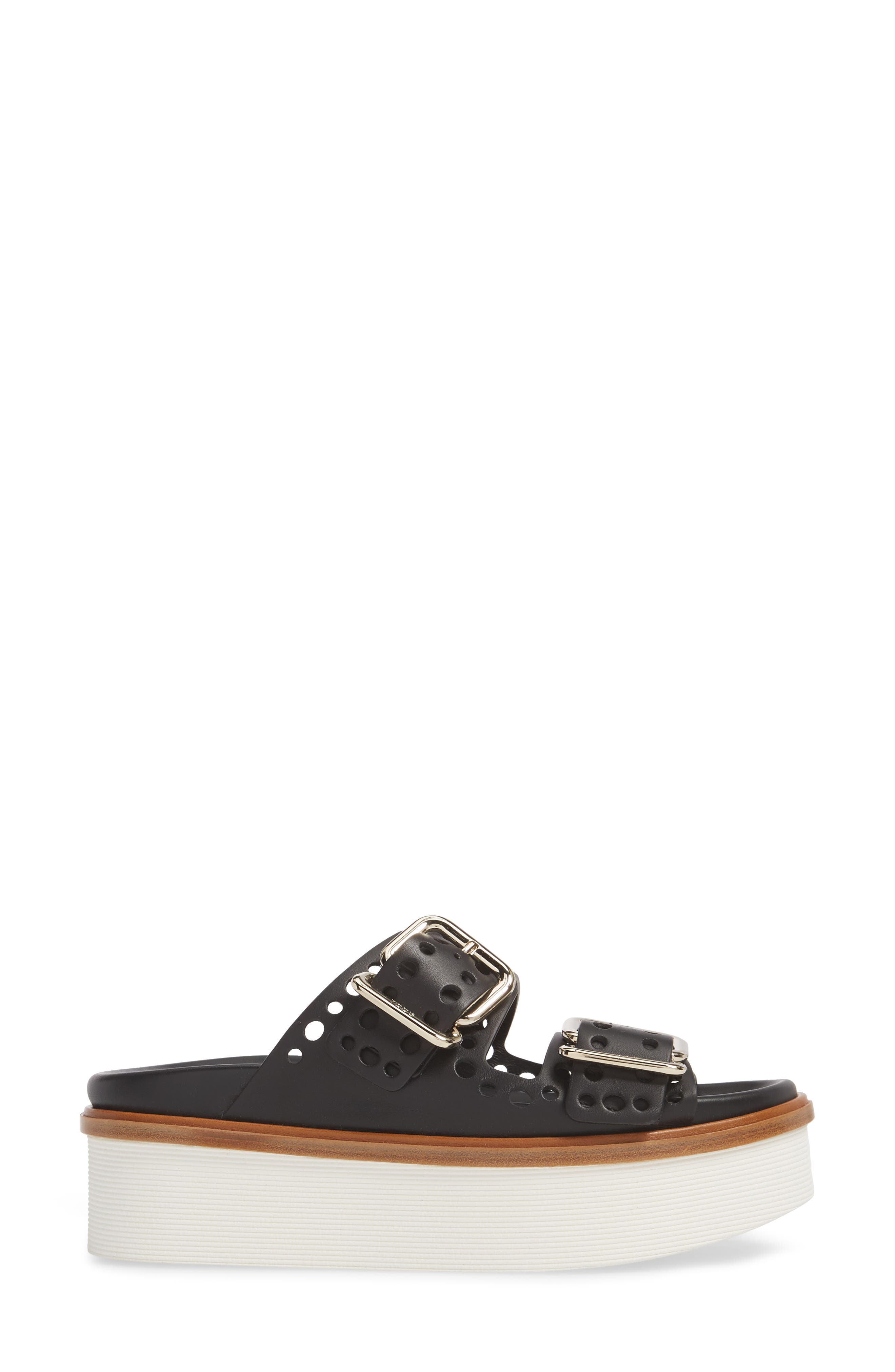 ICON TRADE SERVICES Perforated Platform Sandal (Women) | Nordstromrack