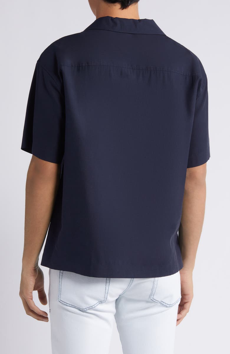 FRAME Solid Lyocell Blend Camp Shirt | Nordstromrack