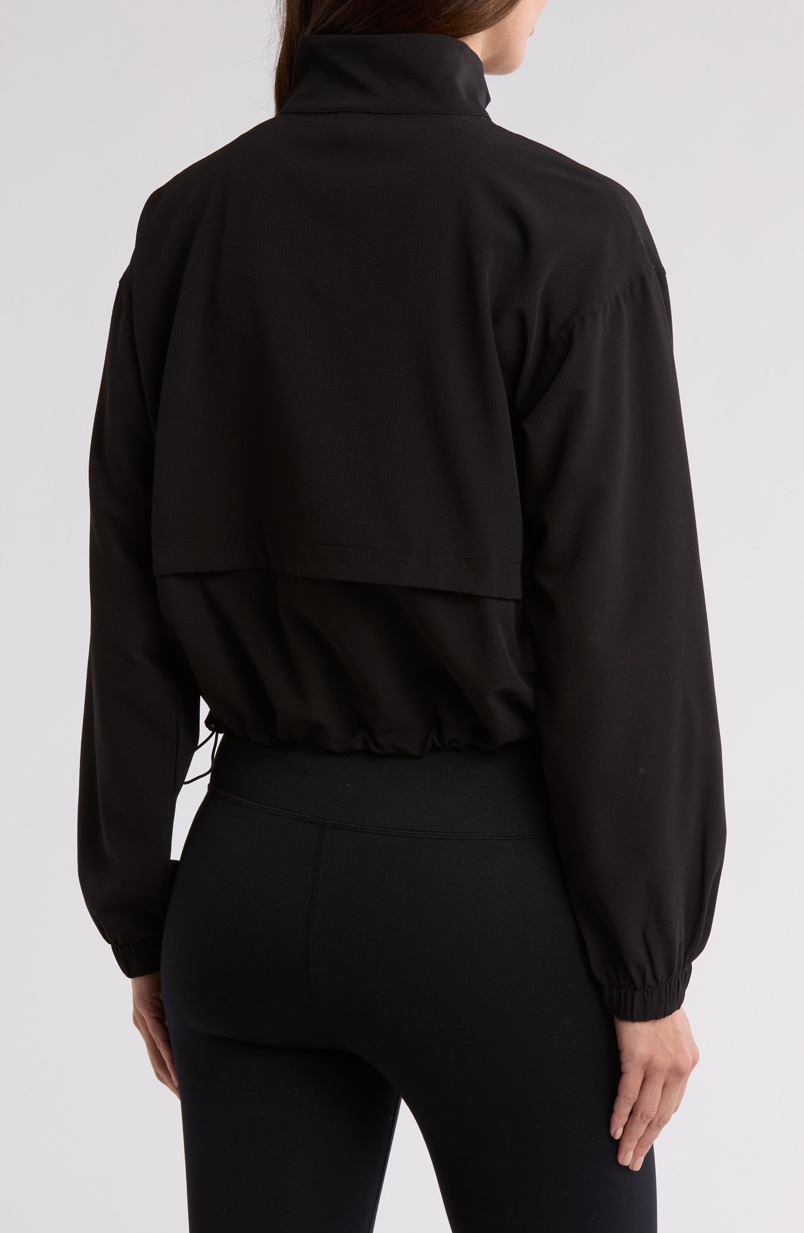 90 DEGREE BY REFLEX Andrea Mini Seersucker Crop Pullover | Nordstromrack