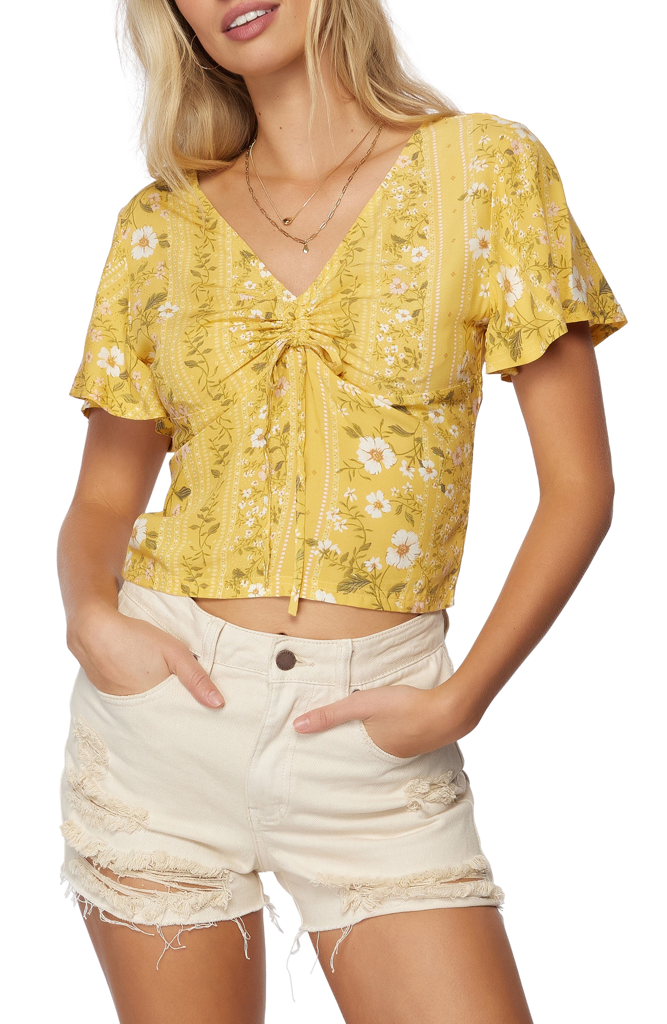O'Neill Karly Floral Print Top | Nordstrom