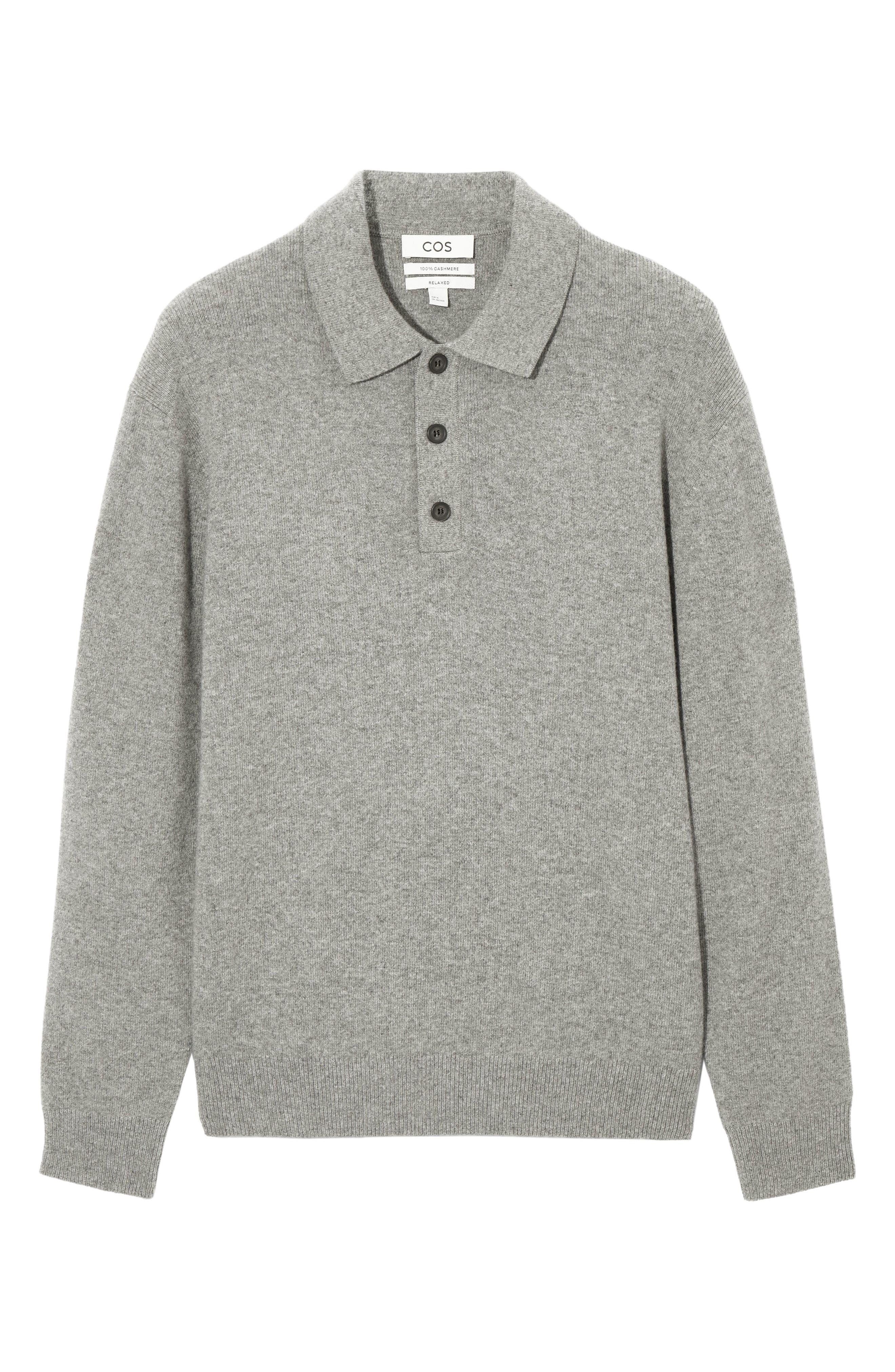 COS Relaxed Fit Cashmere Polo Sweater | Nordstrom