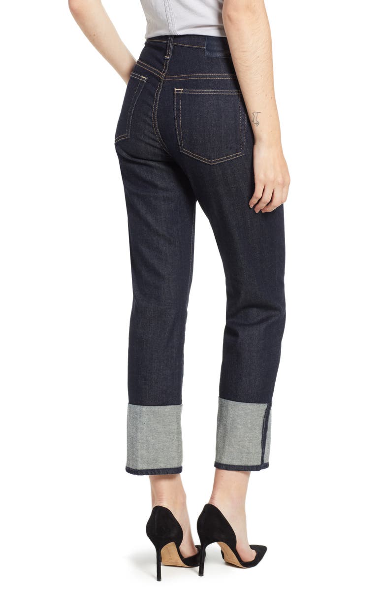 AG The Rhett High Waist Cuff Crop Jeans | Nordstromrack