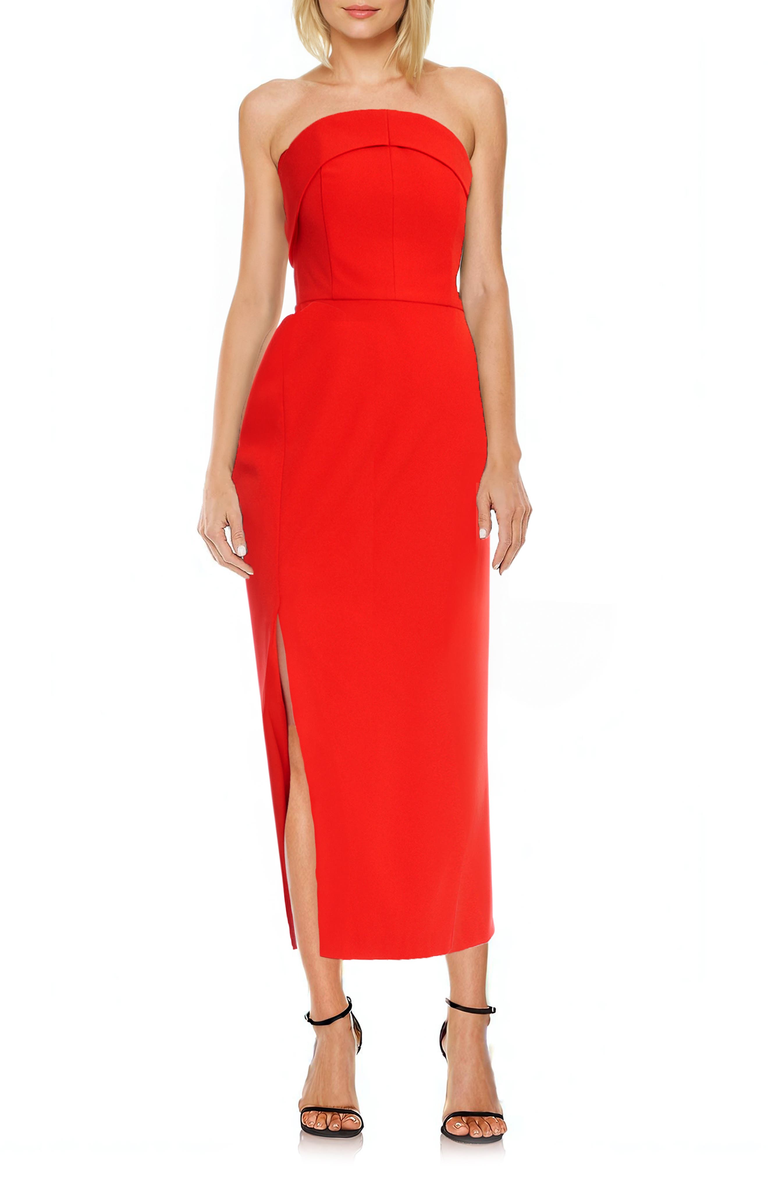 Jewel Badgley Mischka Strapless Column Cocktail Dress | Nordstromrack