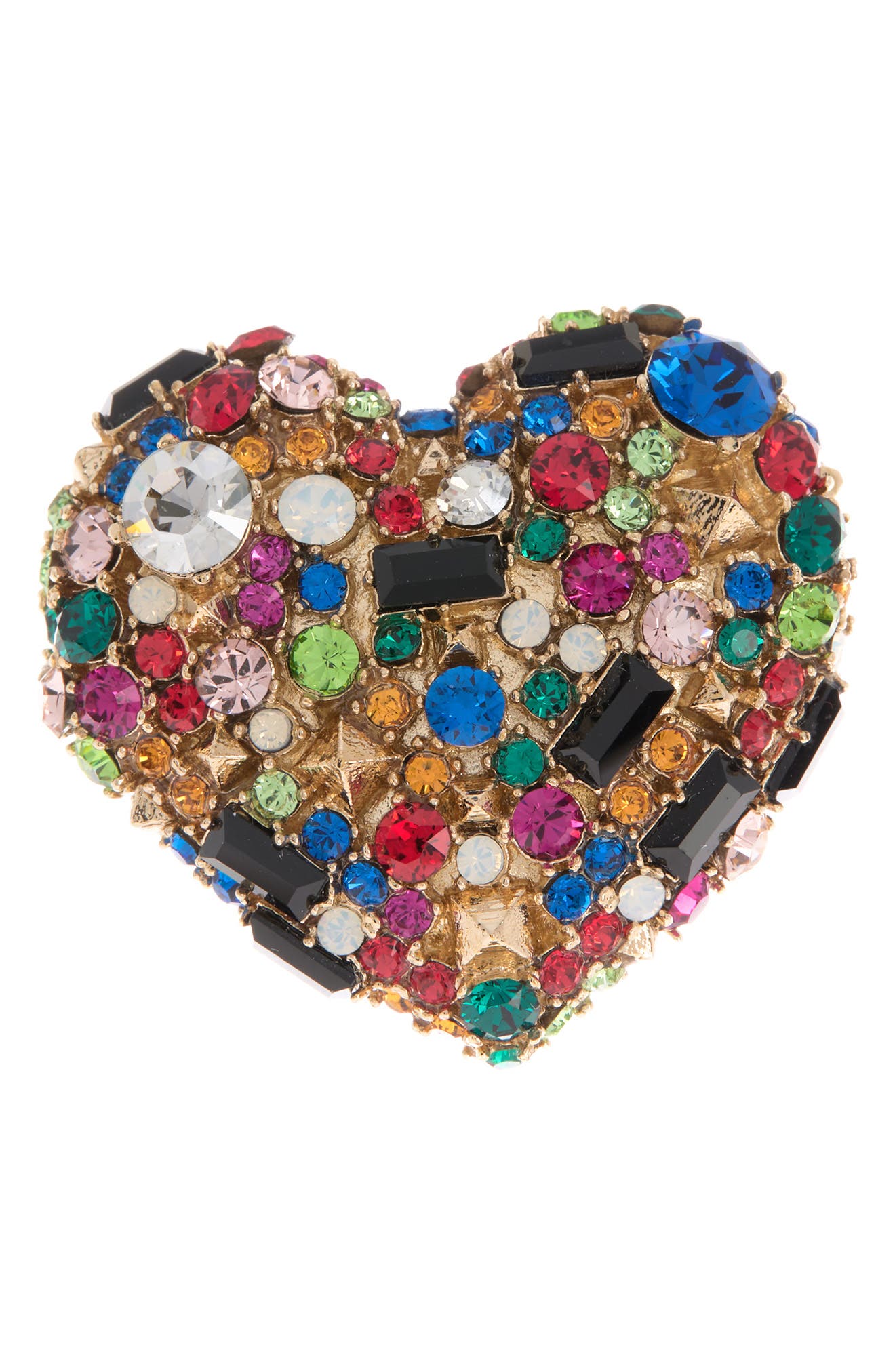 Valentino Garavani VALENTINO Jeweled Heart Cocktail Ring | Nordstromrack