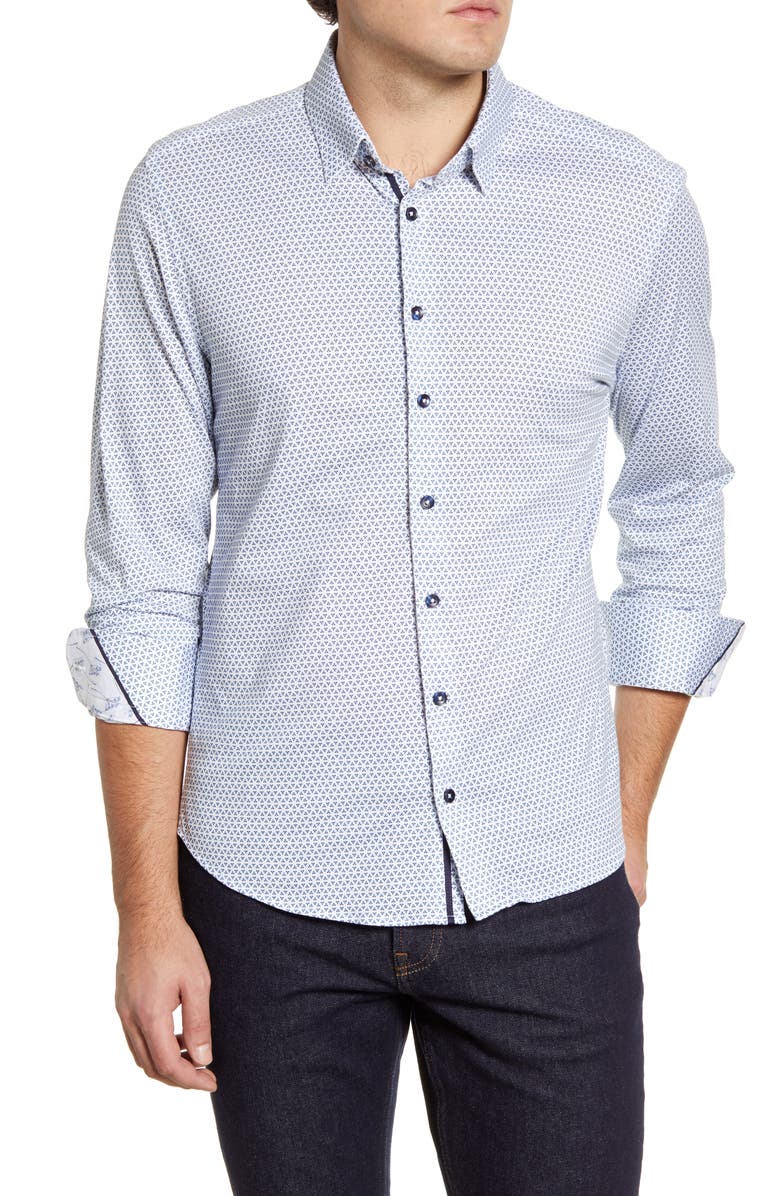 Stone Rose Button-Up Performance Knit Shirt | Nordstromrack