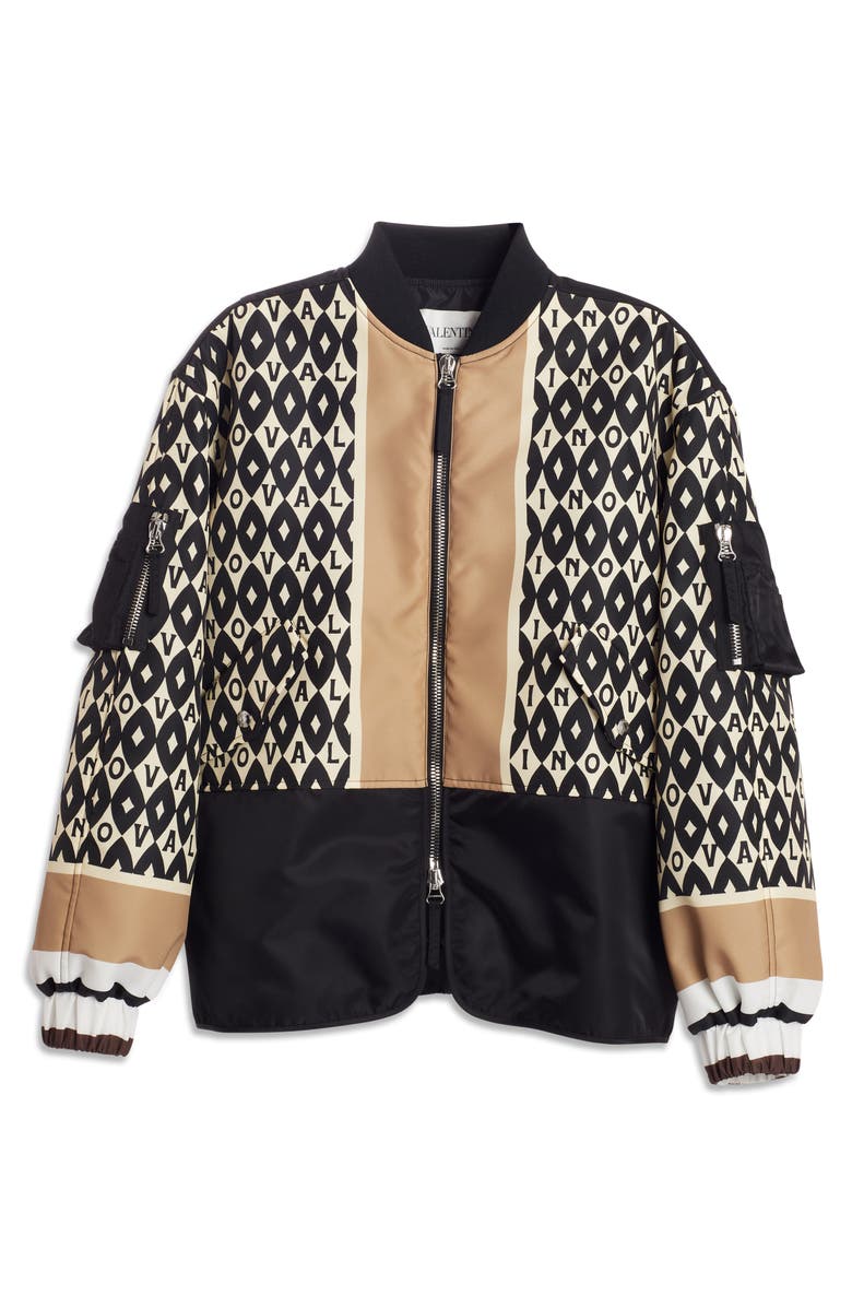 Valentino Archive Print Nylon Bomber Jacket | Nordstrom