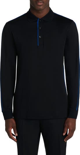 Bugatchi Long Sleeve Cotton Polo | Nordstromrack