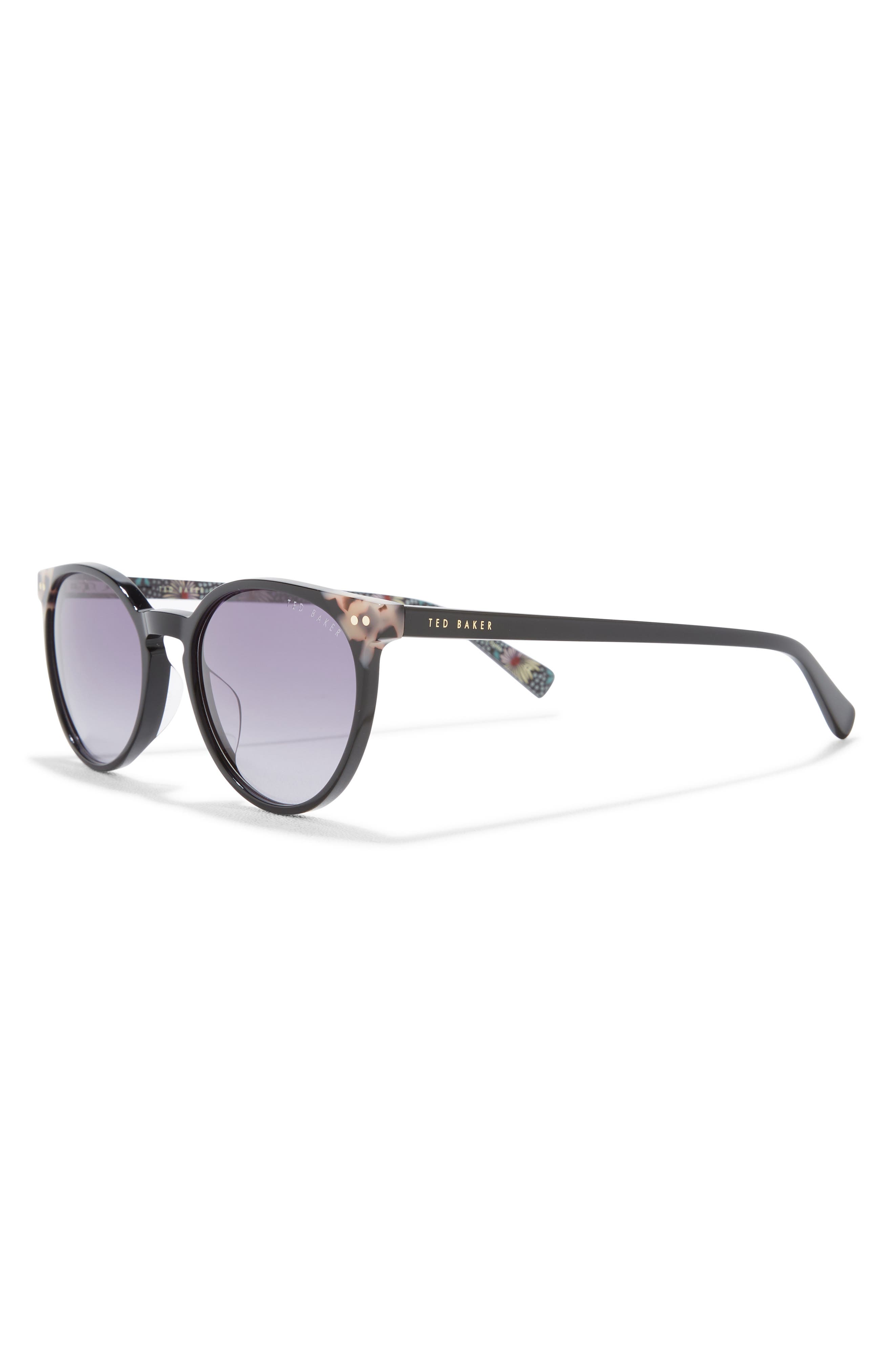 Ted Baker London 53mm Full Rim Round Sunglasses | Nordstromrack