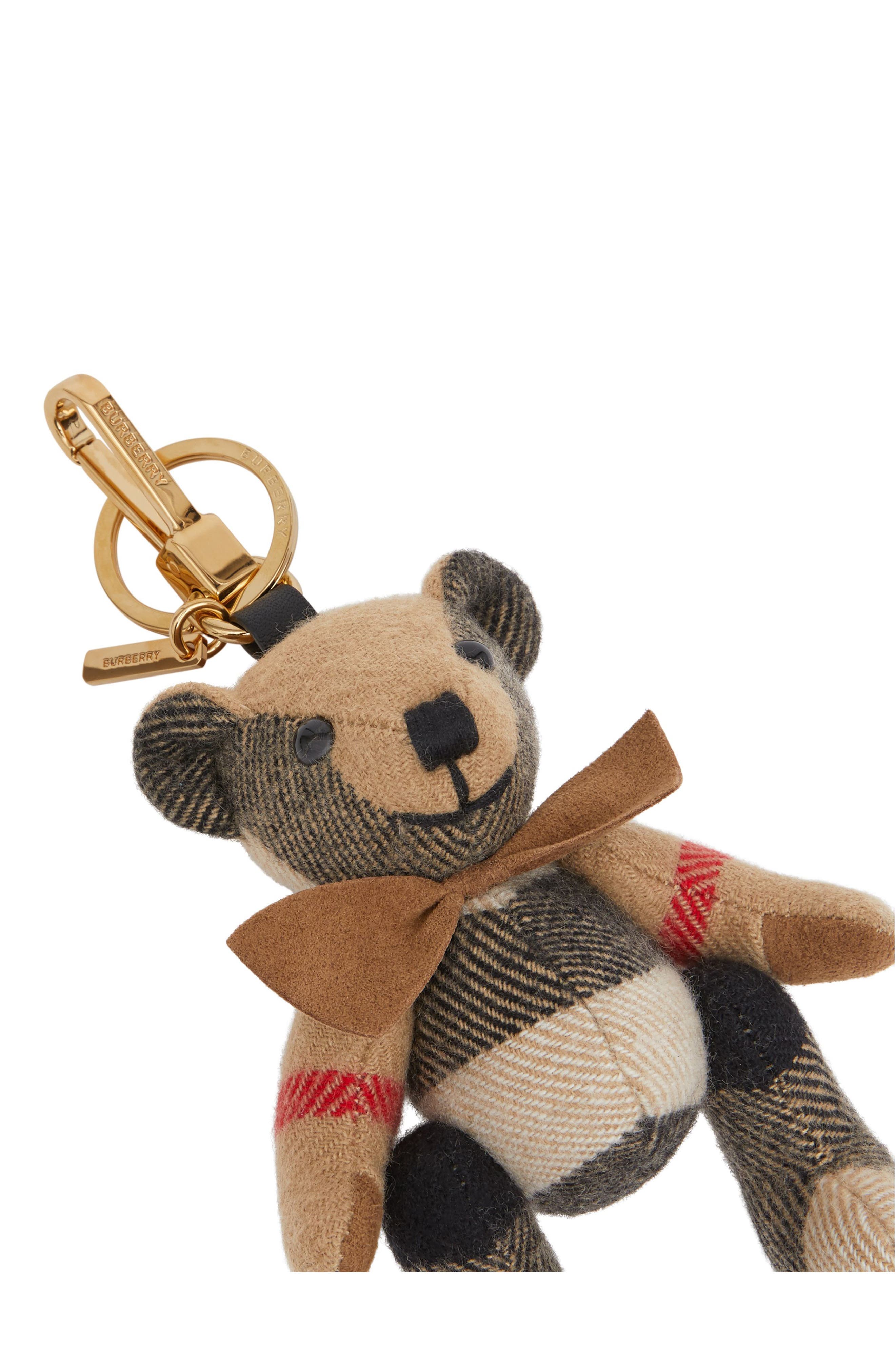 Burberry Thomas Bear Check Cashmere Bag Charm | Nordstrom