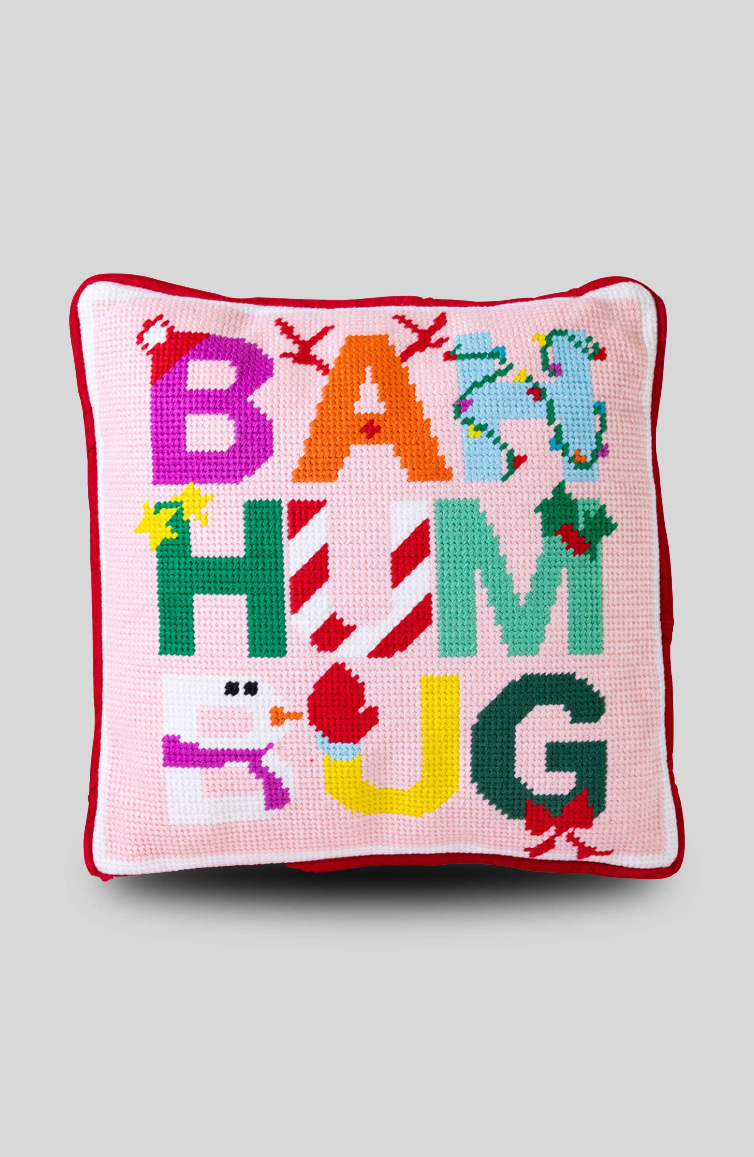 Furbish Bah Humbug Holiday Needlepoint Pillow | Nordstrom
