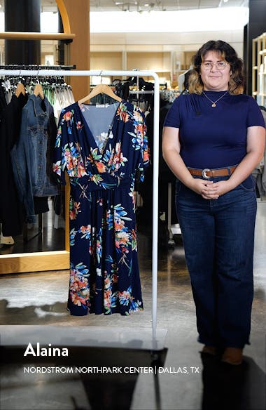 Kiyonna Gia Floral Midi Dress | Nordstrom