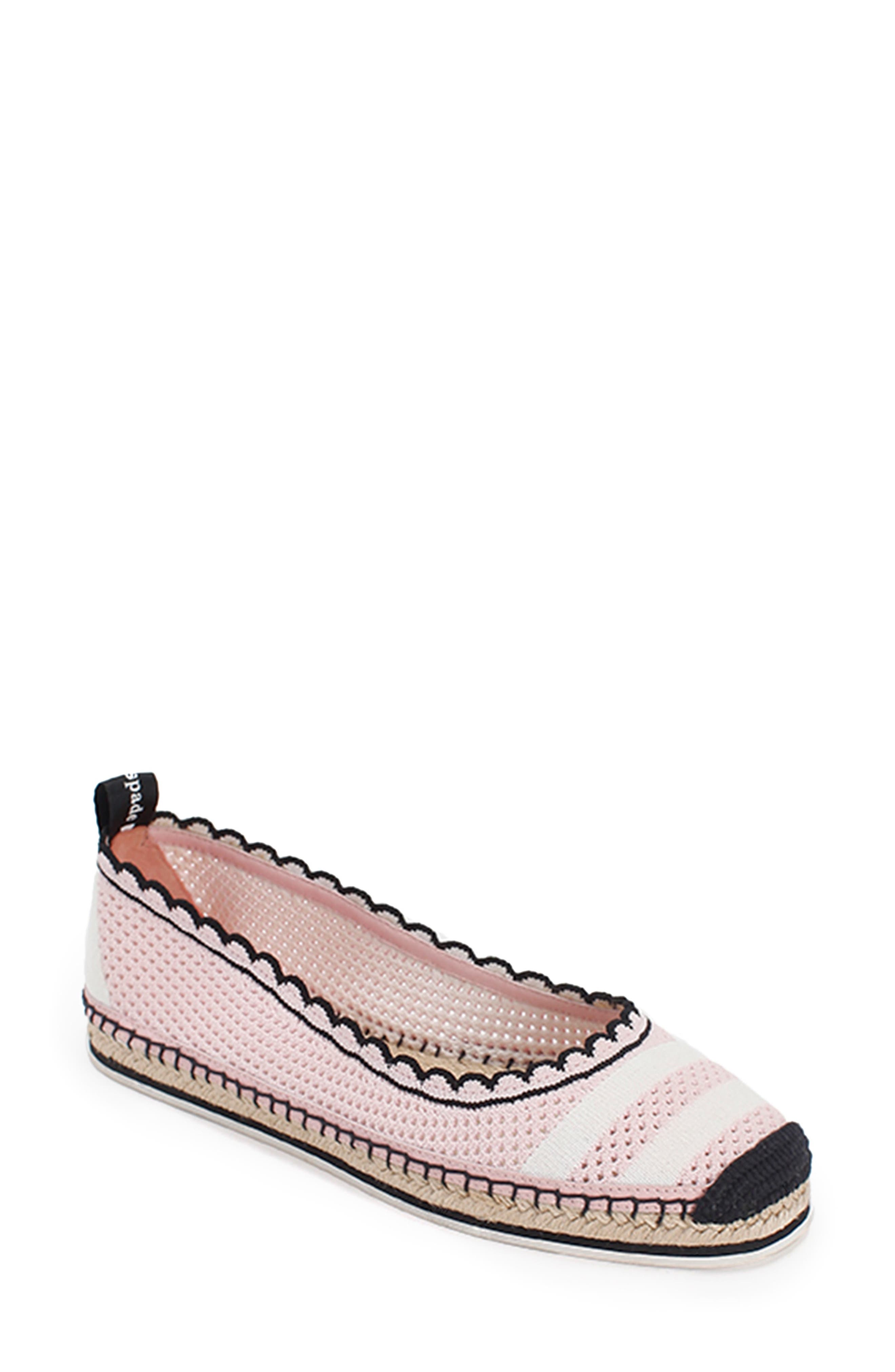 Kate Spade New York knottingham scalloped knit espadrille flat (Women ...