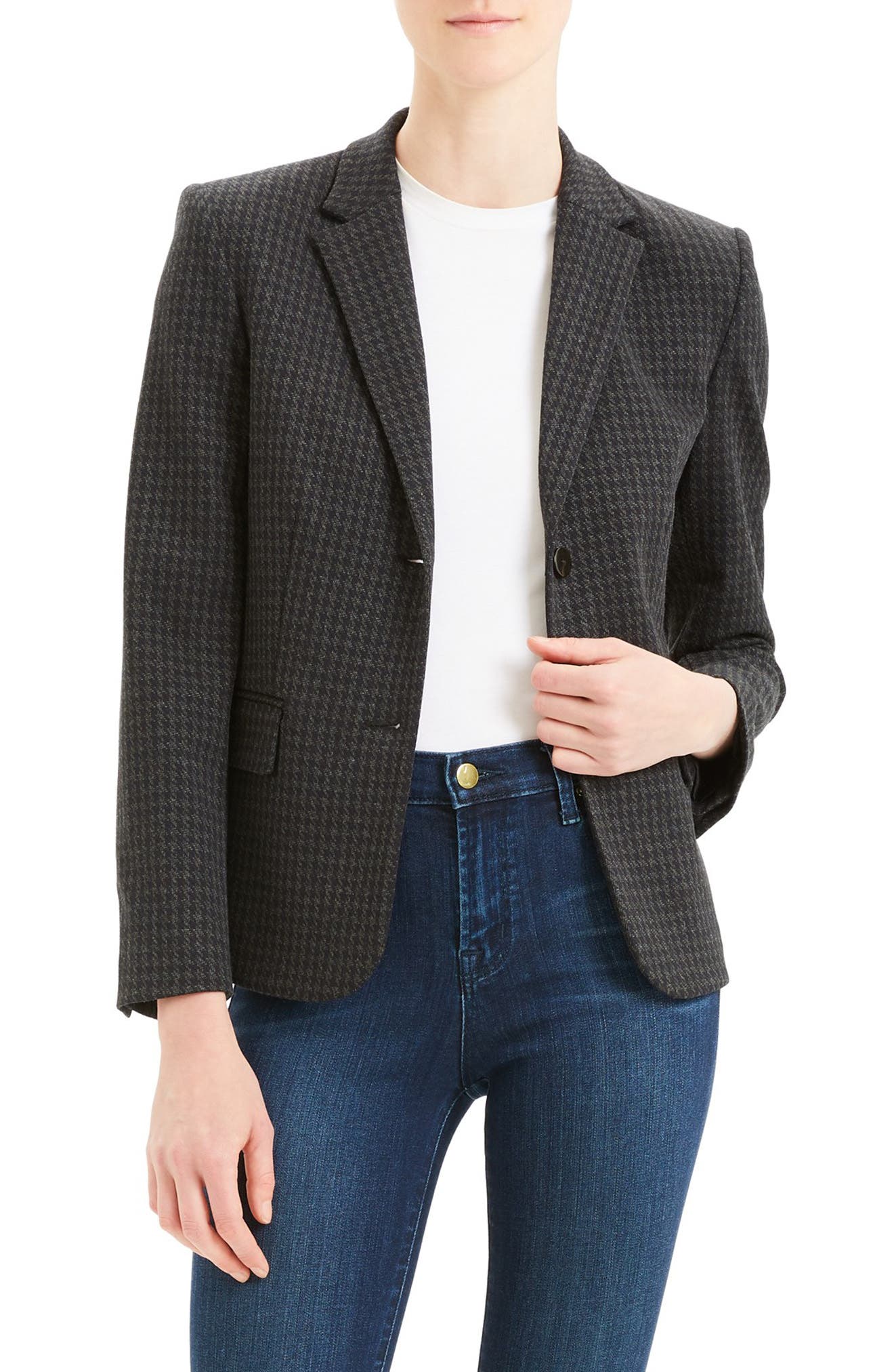 Theory Shrunken Houndstooth Jacket | Nordstromrack