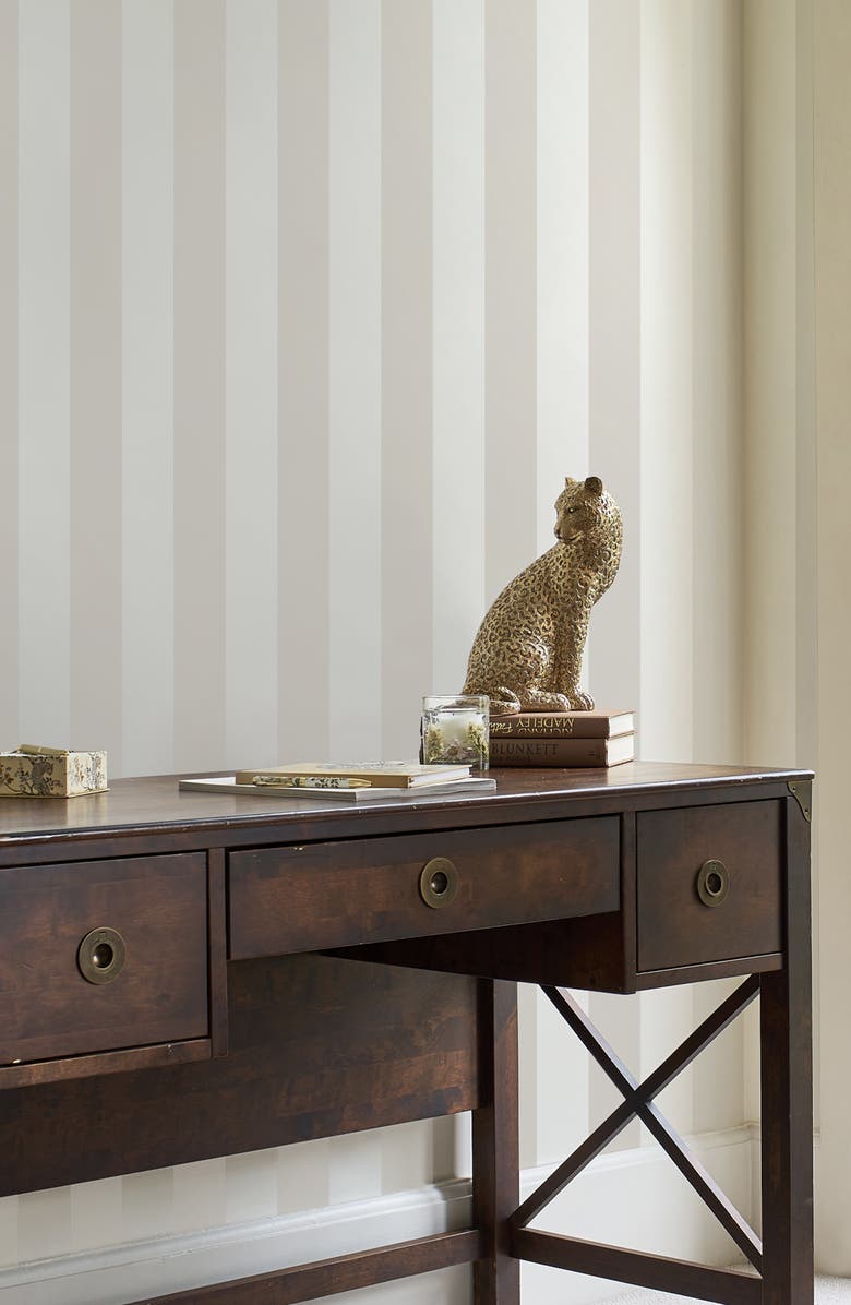 GRAHAM AND BROWN Laura Ashley Lille Pearlescent Stripe Wallpaper ...