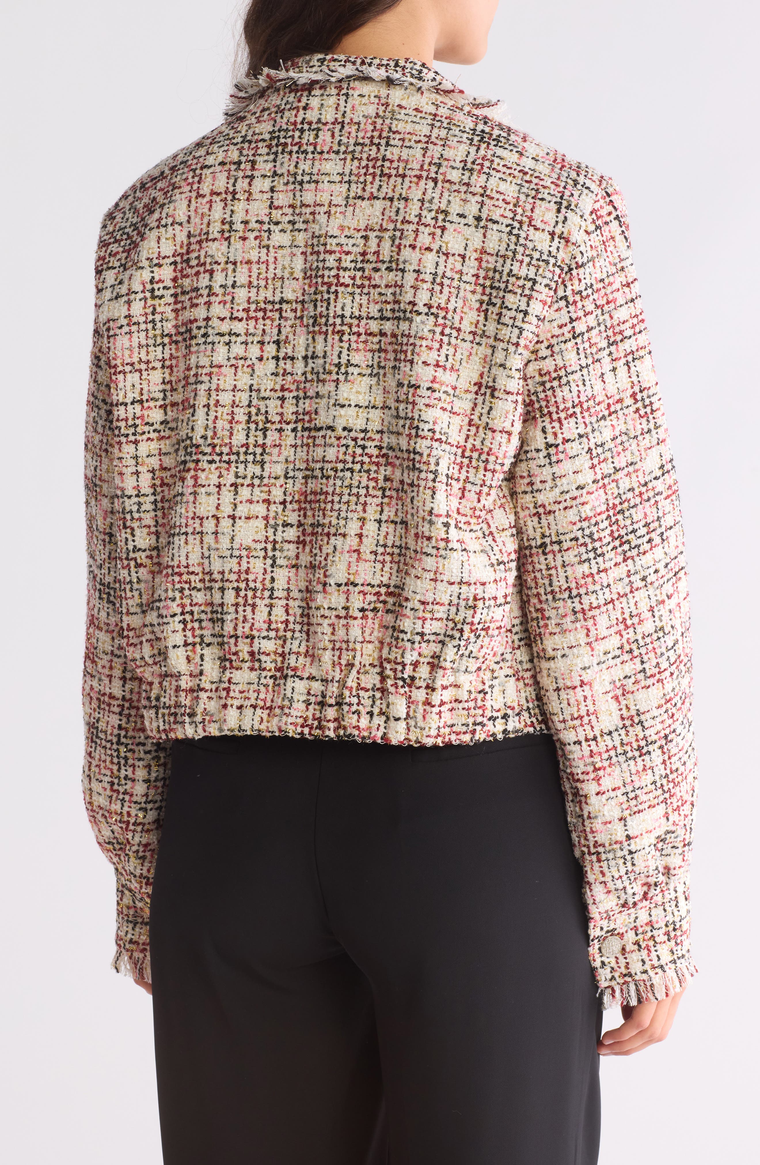 RACHEL Rachel Roy Tweed Zip Jacket | Nordstromrack