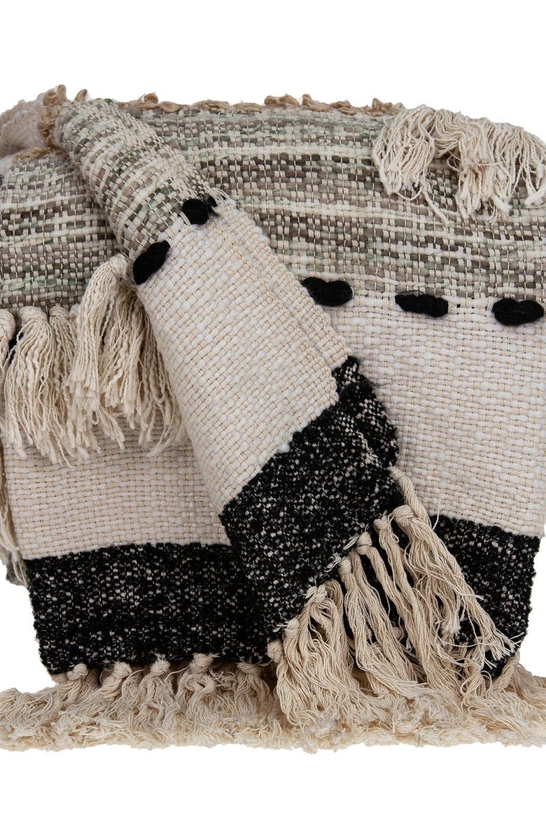 PARKLAND COLLECTION Inca Transitional Multicolored Handloomed 52" x 67 ...