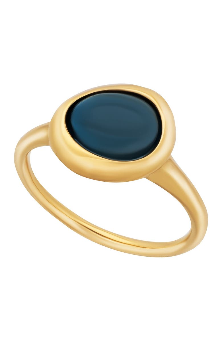 FRED OF PARIS Yellow Gold Blue Topaz Statement Ring | Nordstromrack