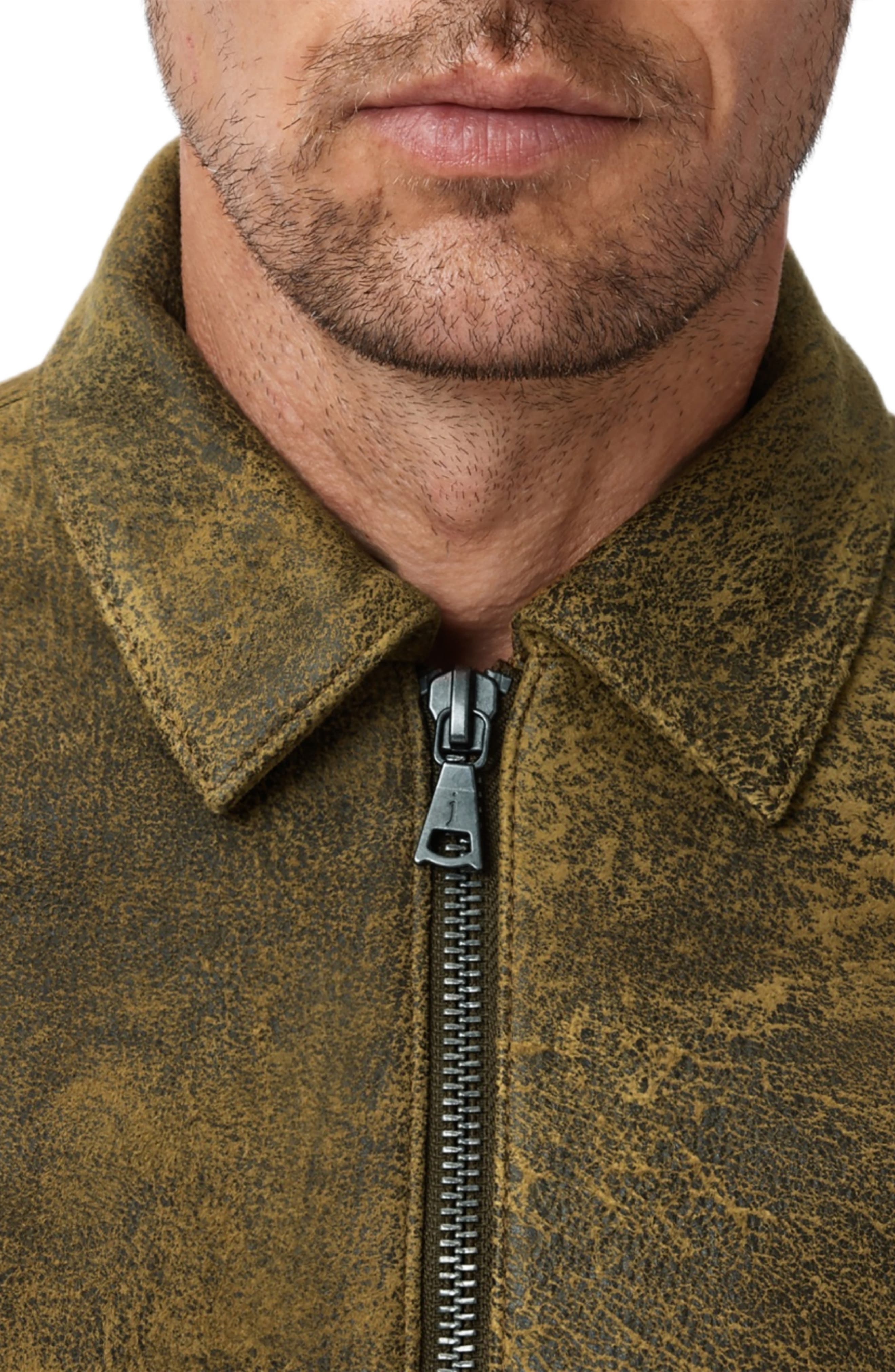 John Varvatos Oakley Leather Jacket | Nordstromrack