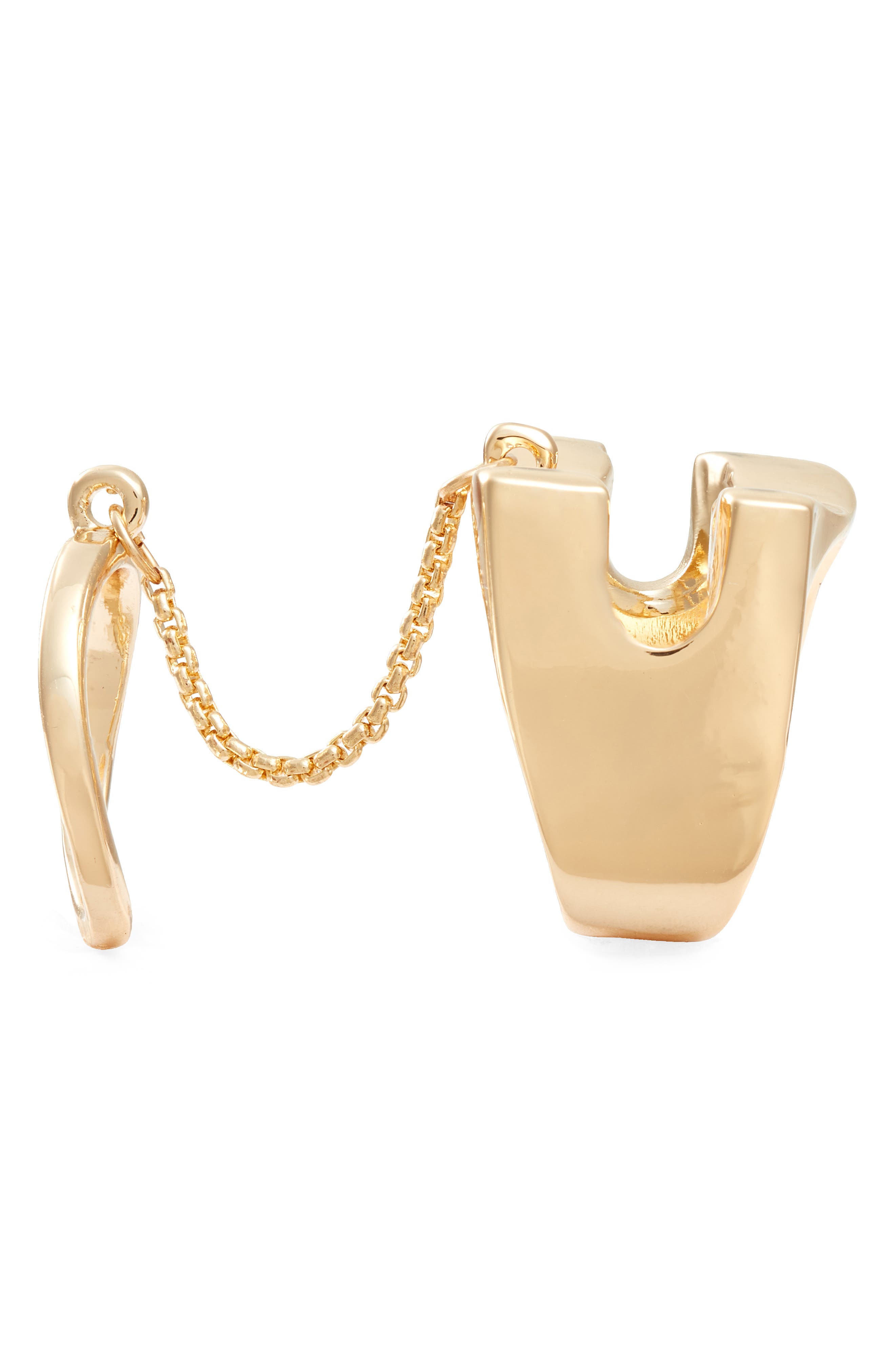 Open Edit Wavy Chained Double Ring | Nordstromrack