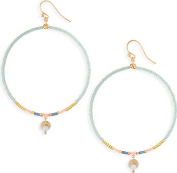 Chan Luu Beaded Hoop Earrings | Nordstrom