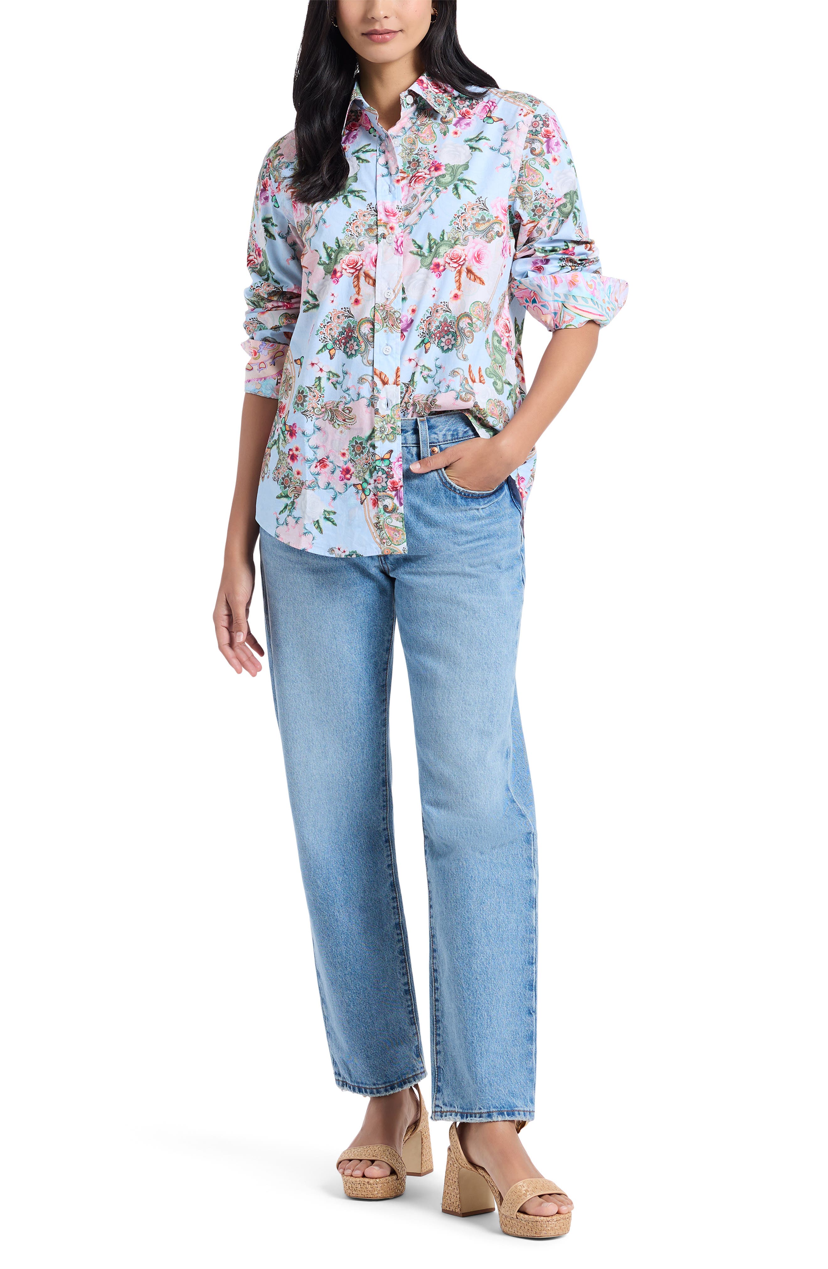 Robert Graham Carrie Long Sleeve Woven Shirt | Nordstromrack