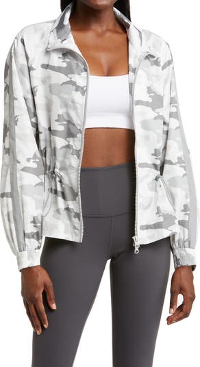 Blanc Noir Tempest Water Repellent Peplum Jacket | Nordstrom
