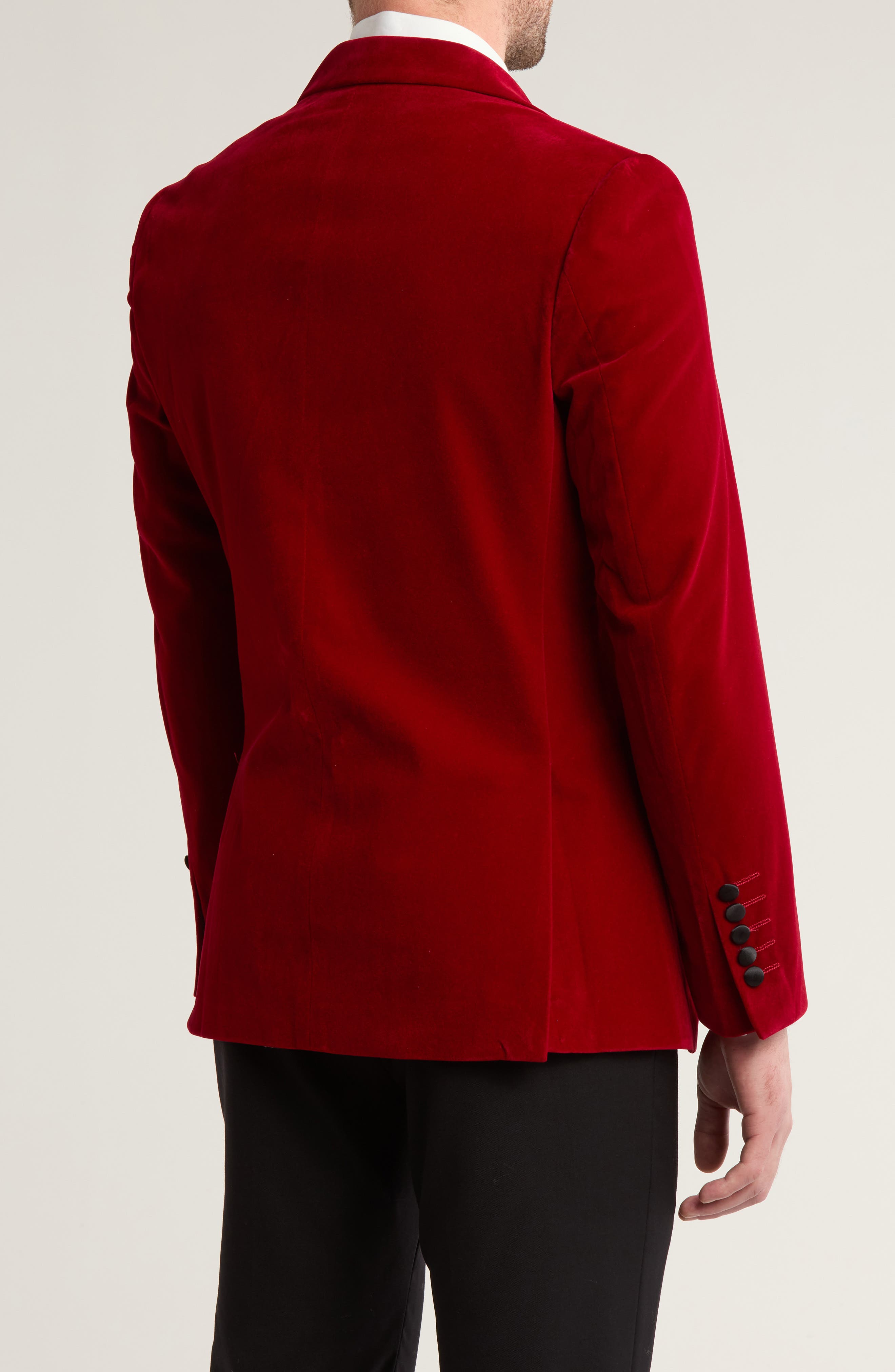 T.R. PREMIUM Slim Fit Velvet Tuxedo Jacket | Nordstromrack
