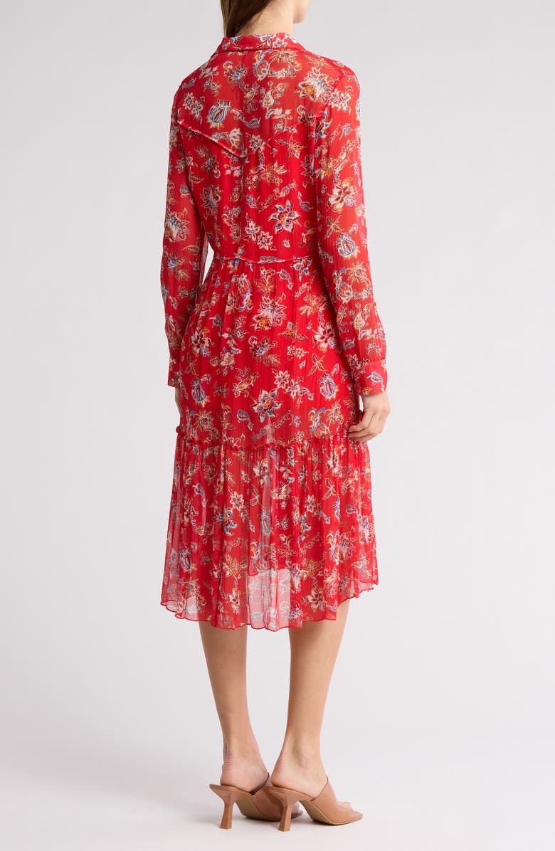 rag & bone Libby Long Sleeve Silk Blend Dress | Nordstromrack