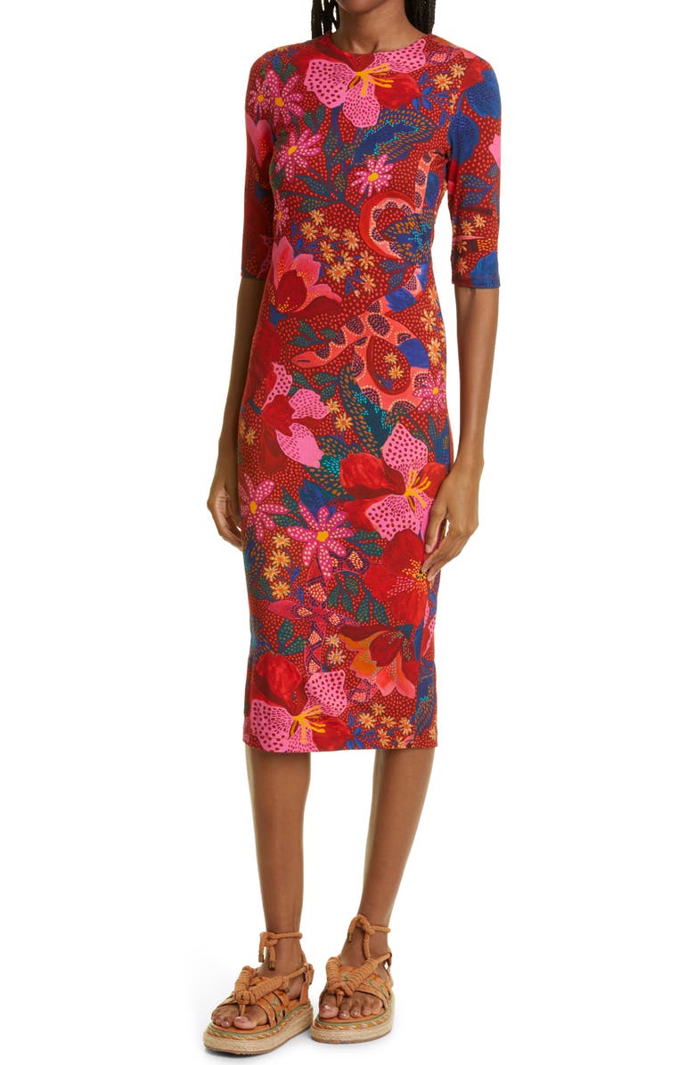 FARM Rio Snake Garden Jersey Dress | Nordstromrack