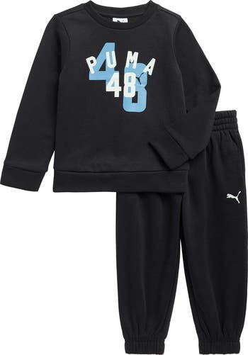 PUMA Kids' Logo Fleece Pullover & Joggers Set | Nordstromrack