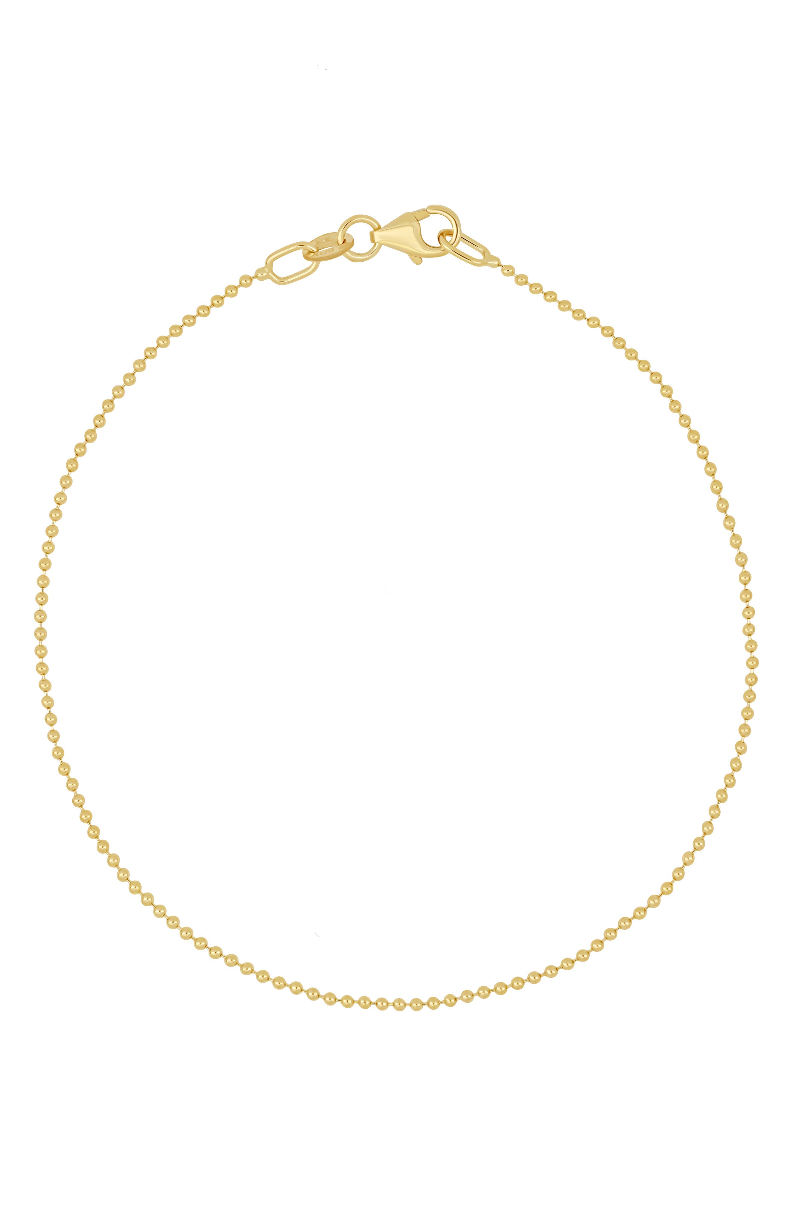 Bony Levy 14K Gold Ball Chain Anklet | Nordstromrack
