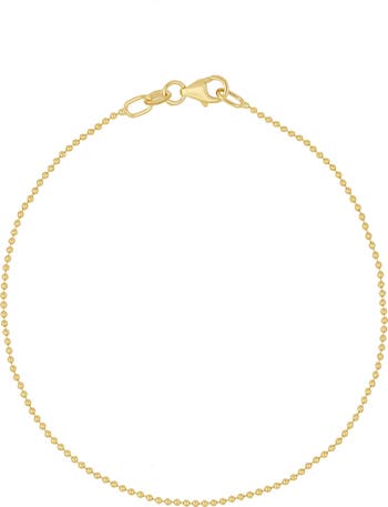 Bony Levy 14K Gold Ball Chain Anklet | Nordstromrack