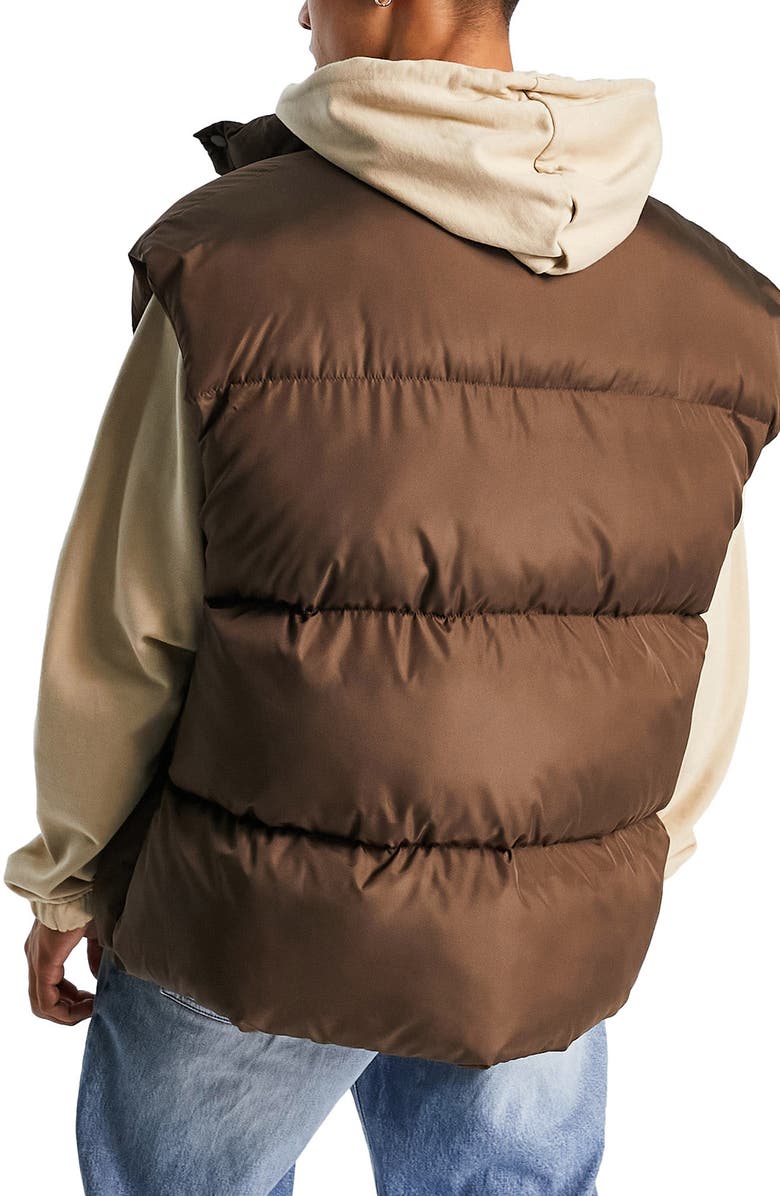 ASOS DESIGN Oversize Puffer Vest | Nordstrom