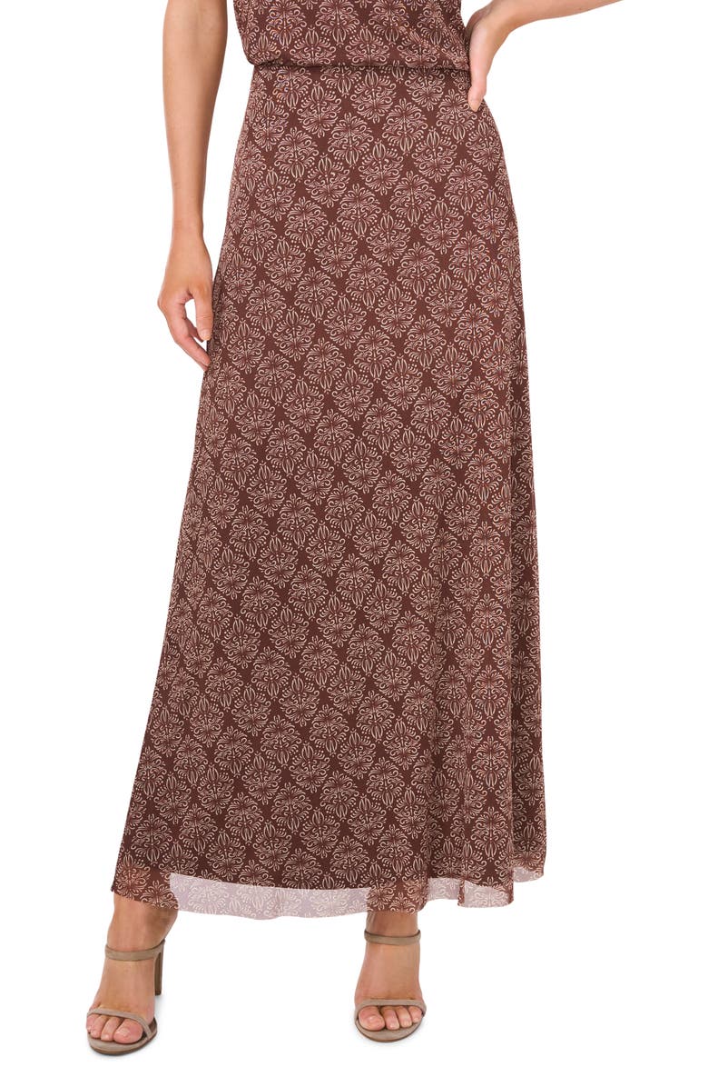 Halogen® Side Slit Mesh Midi Skirt | Nordstromrack