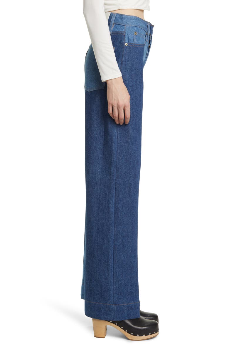 FRAME Atelier Pixie Pieced 1978 Wide Leg Jeans | Nordstromrack