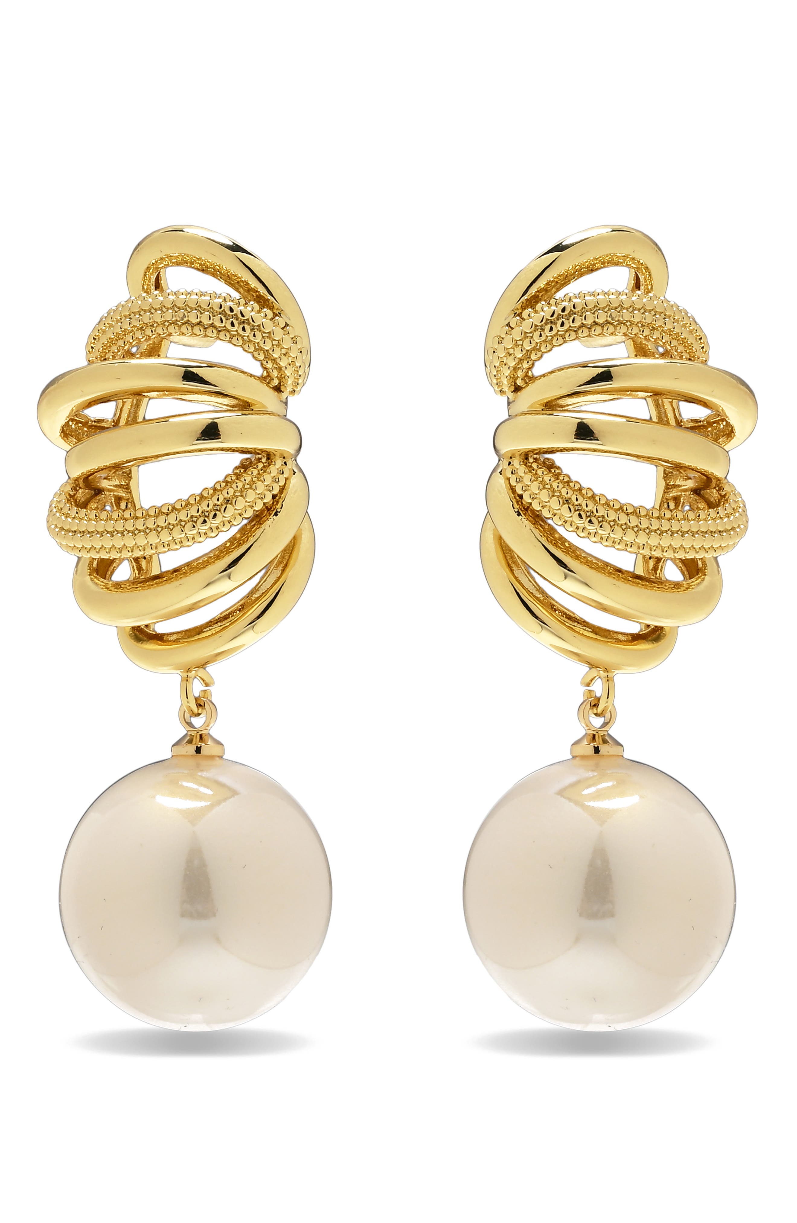 EYE CANDY LOS ANGELES Calista Faux Pearl Drop Earrings | Nordstromrack