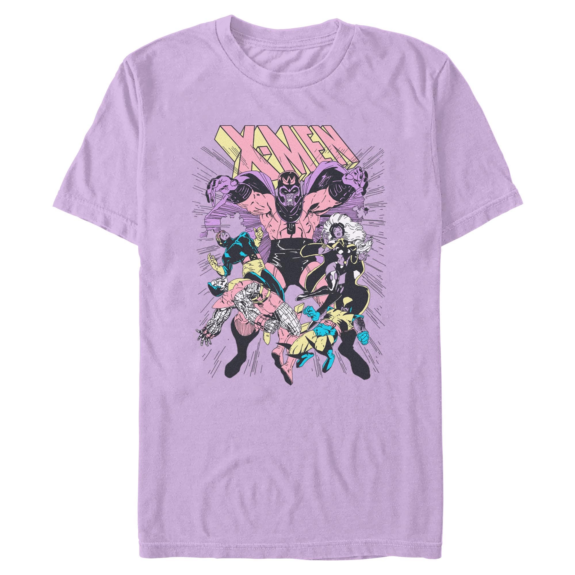 Marvel: X-Men '97 Men's Marvel X-Men '97 Pink Retro Poster Graphic T ...