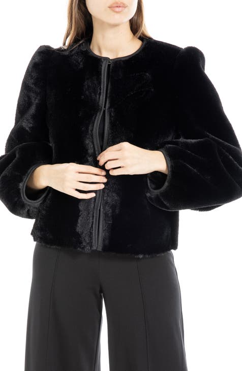 Black Fur & Faux Fur Coats for Women | Nordstrom Rack