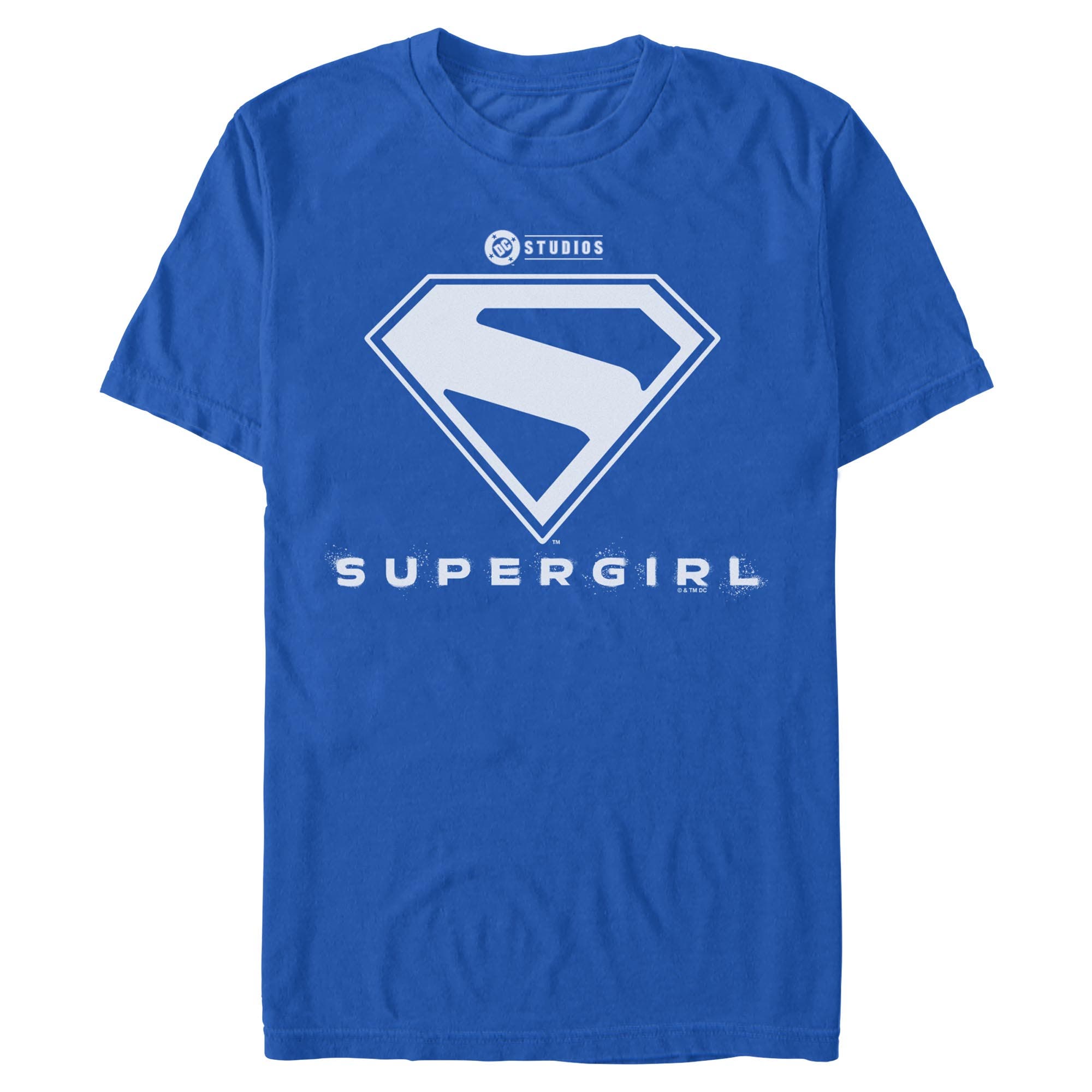 Supergirl Men's Supergirl Official Shield White Logo Graphic T-Shirt ...