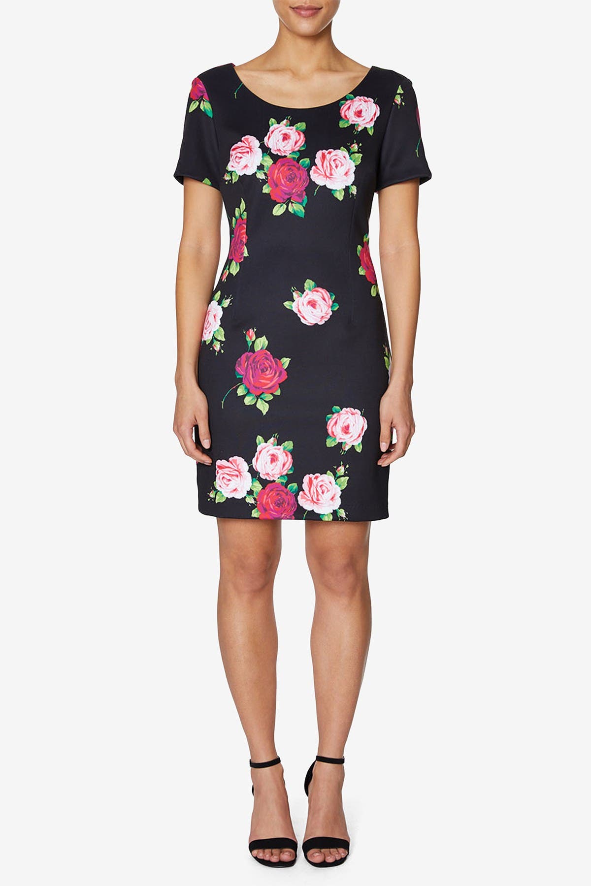 Betsey Johnson Floating Roses Scuba Dress | Nordstromrack