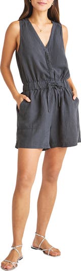 Splendid Dawson Linen Blend Romper | Nordstrom