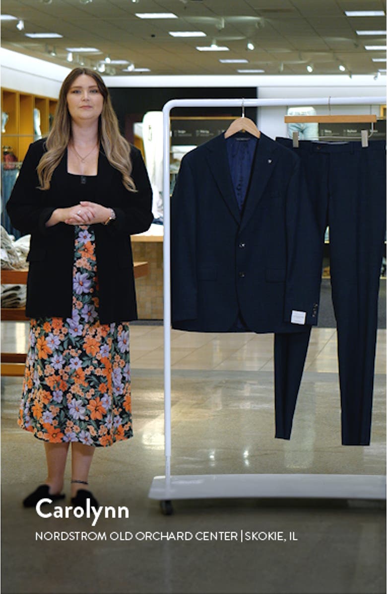 Jack Victor Dean Soft Constructed Dark Teal Wool Suit | Nordstromrack