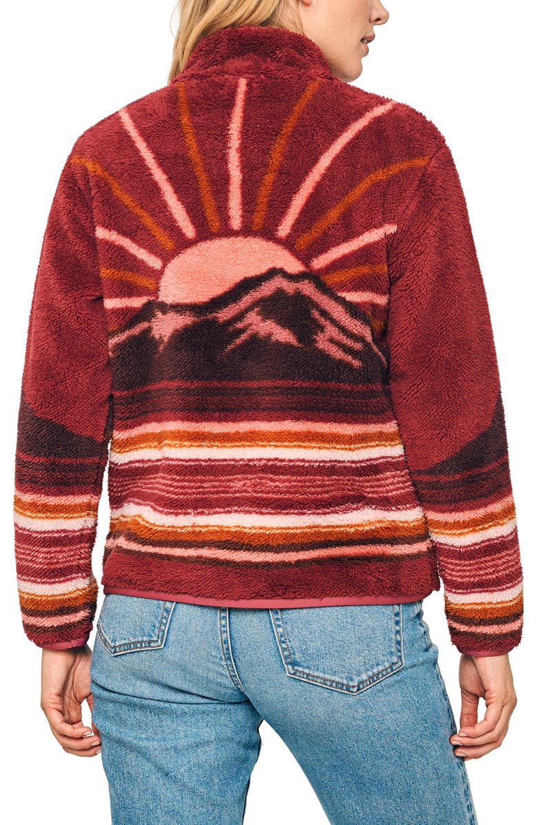 Faherty x B. Yellowtail Mountain Sunrise High Pile Fleece Jacket ...