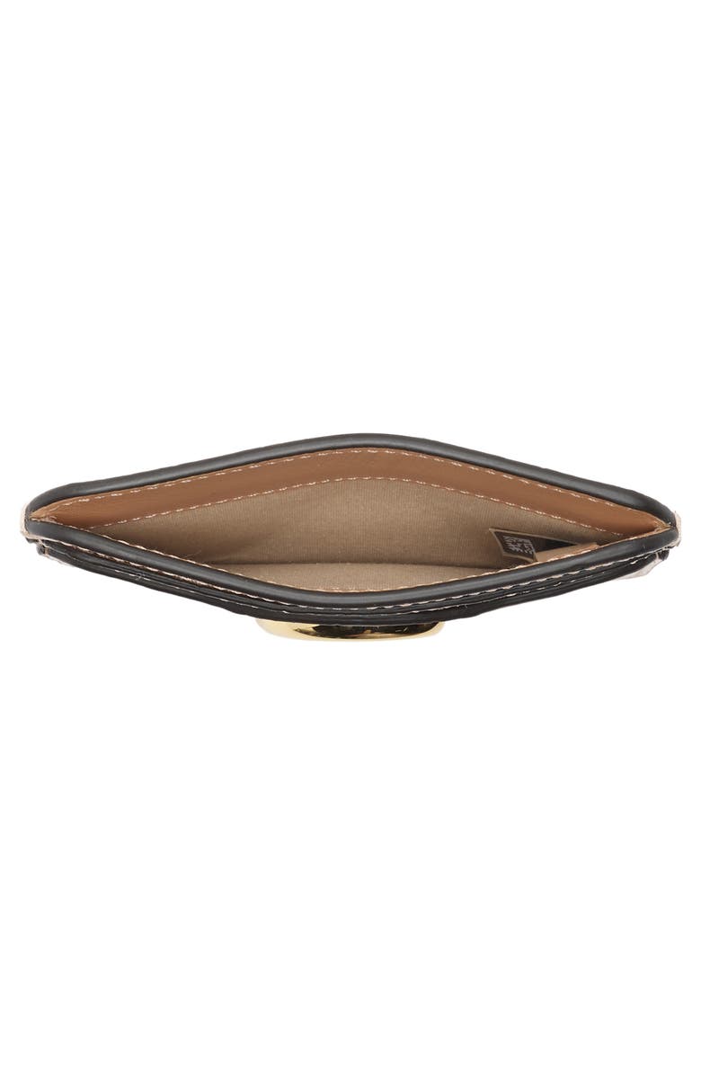 Chloé Mini C Croc Embossed Leather Card Case | Nordstromrack